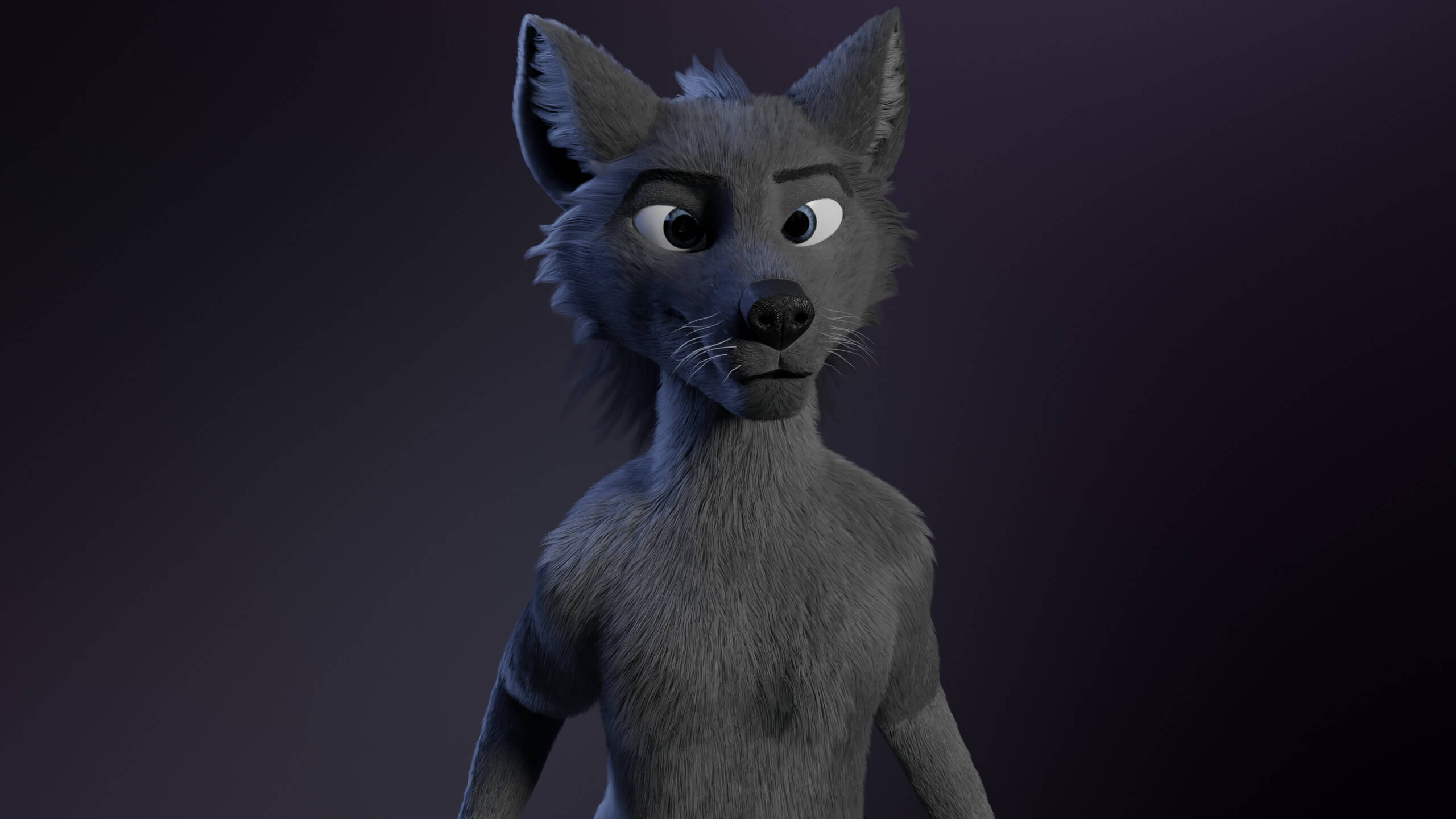 Jonny Anthro Wolf - 3D Model by CM Studios