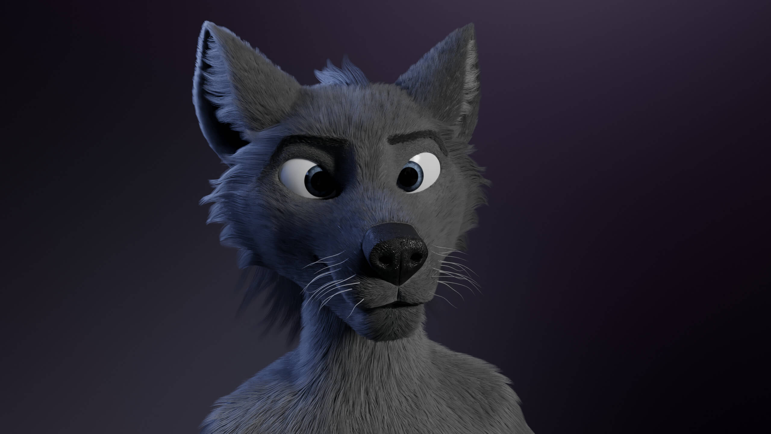 Jonny Anthro Wolf - 3D Model by CM Studios