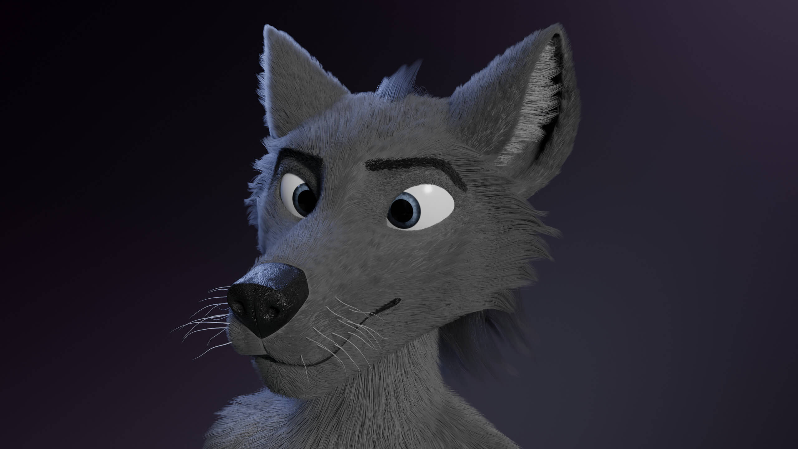 Jonny Anthro Wolf - 3D Model by CM Studios