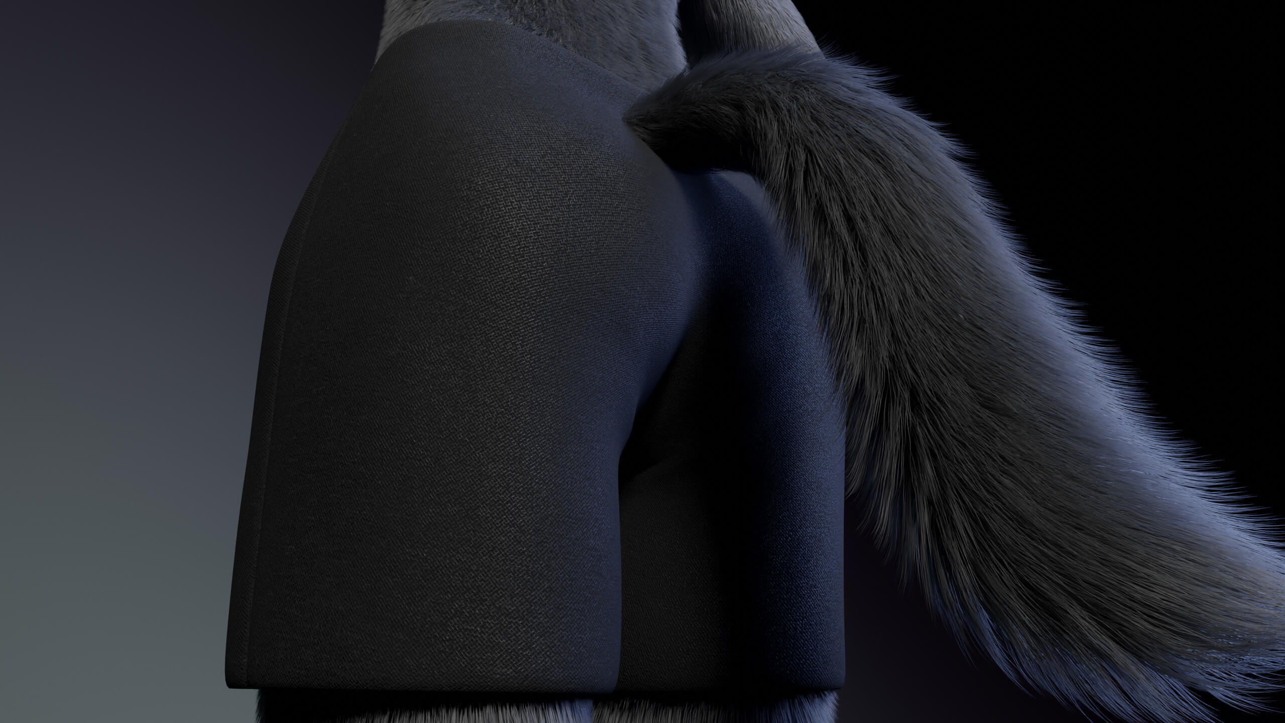 Jonny Anthro Wolf - 3D Model by CM Studios