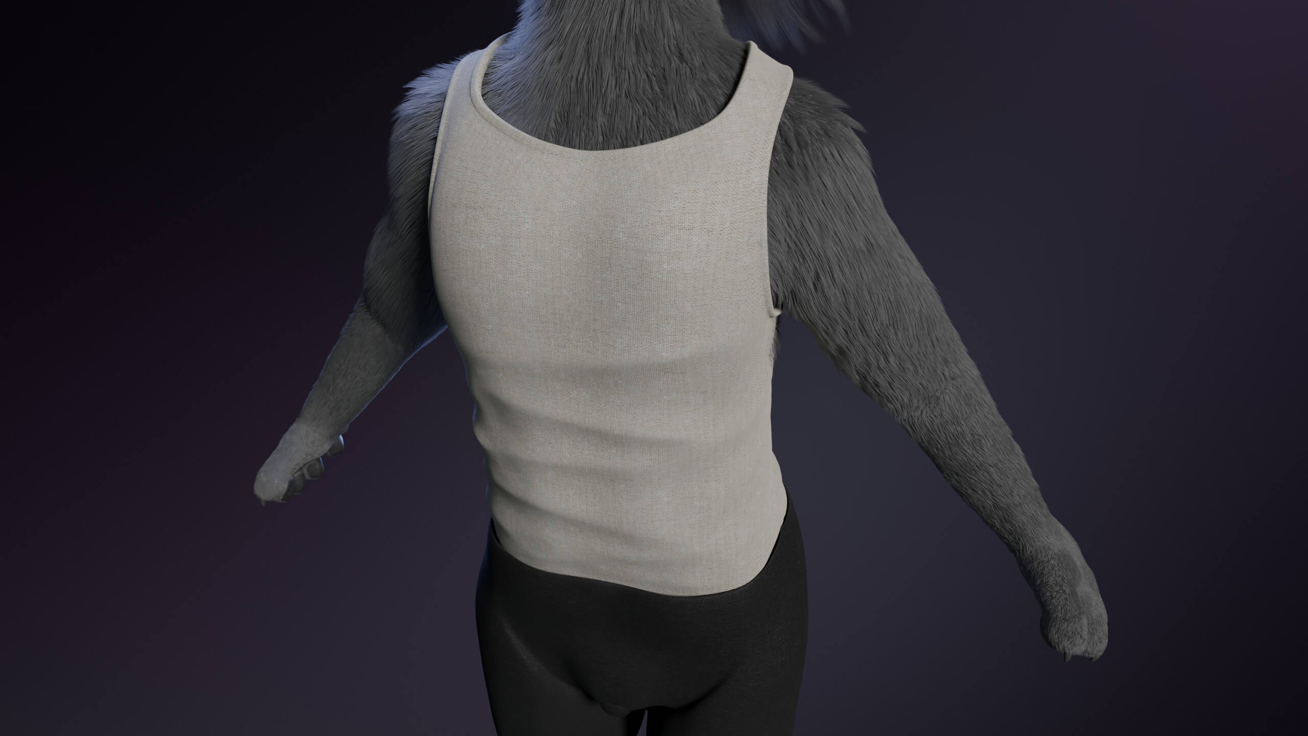 Jonny Anthro Wolf - 3D Model by CM Studios