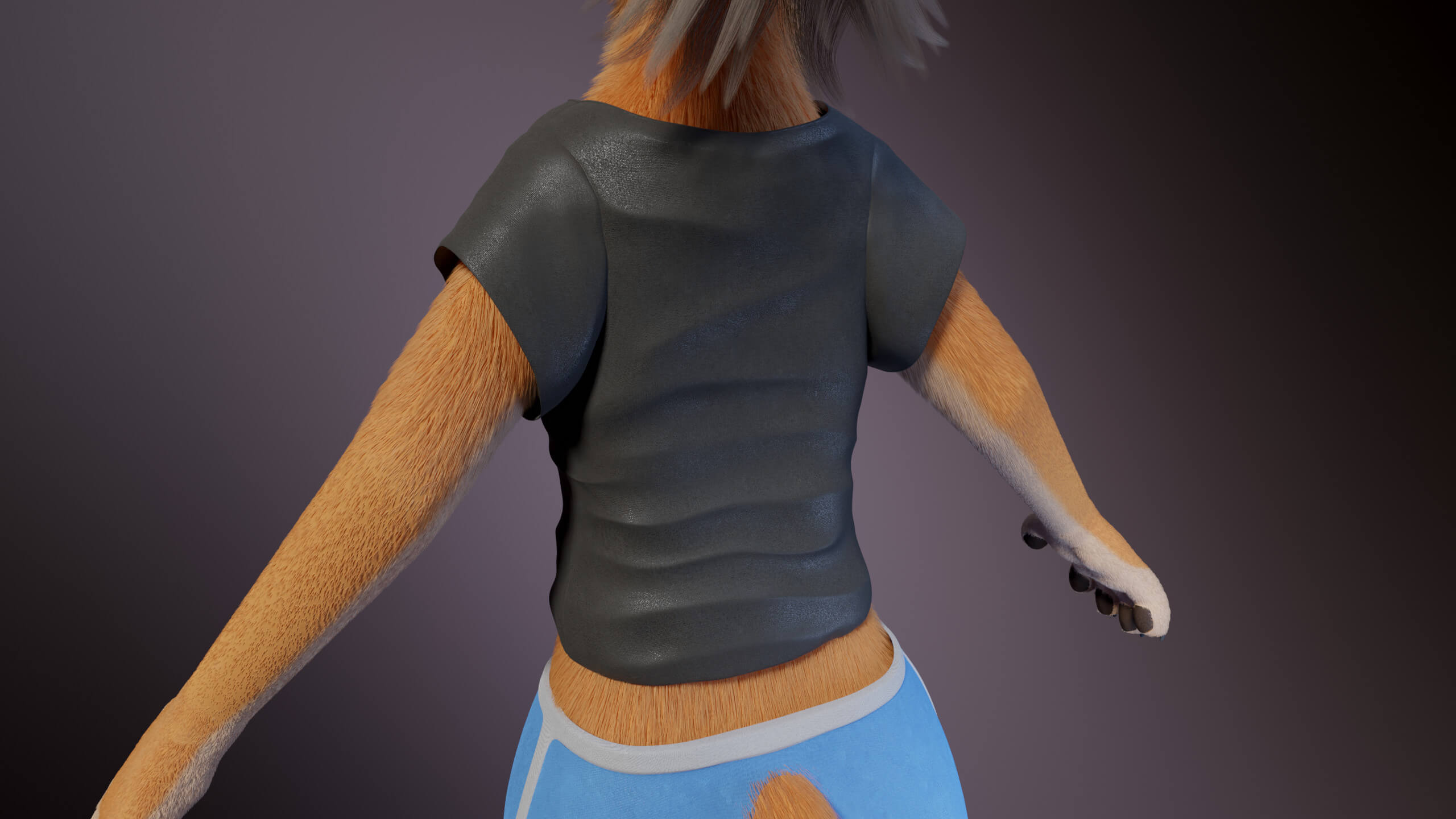 Jully Anthro Fox - 3D Model by CM Studios