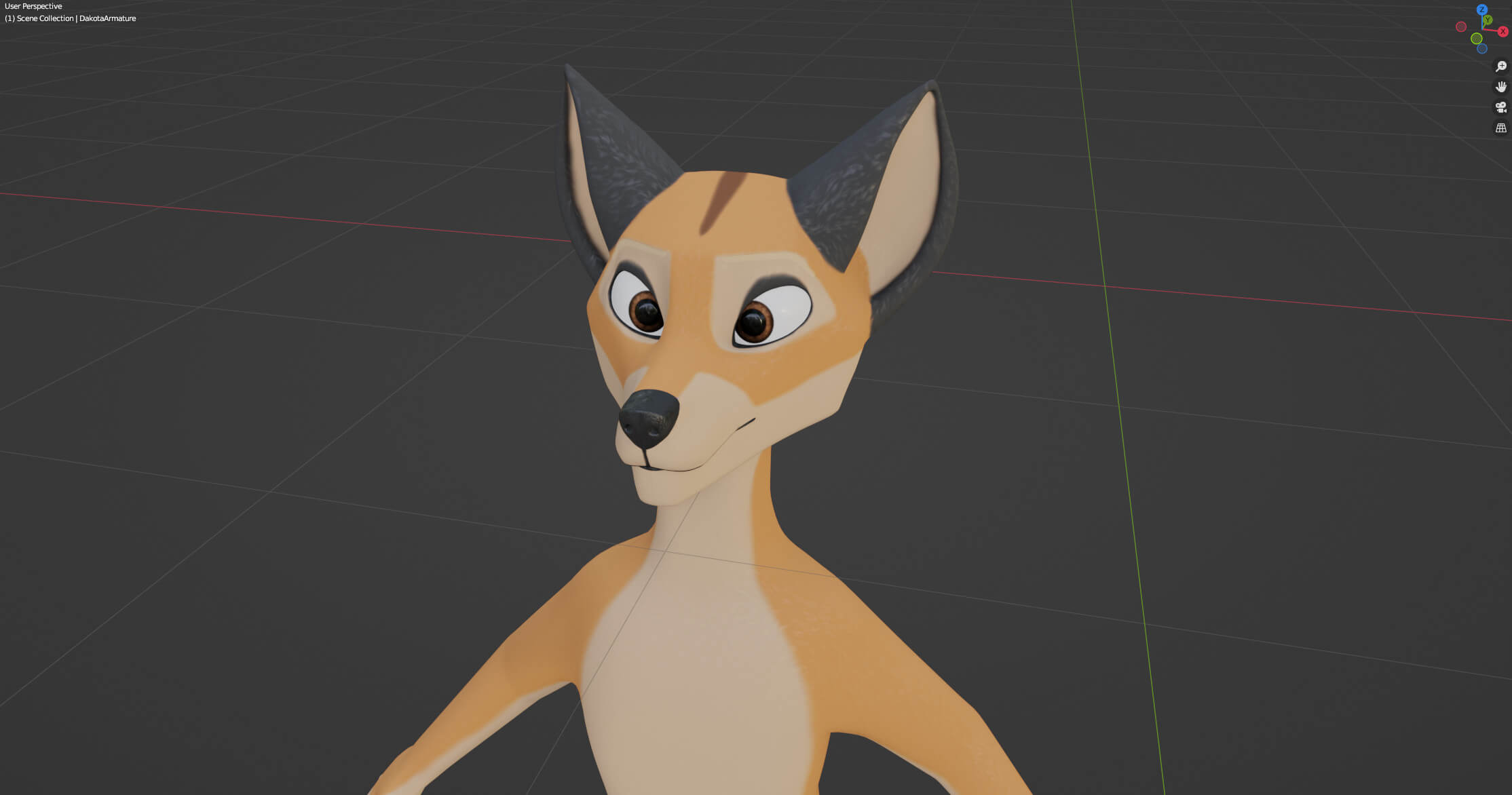 Jully Anthro Fox - 3D Model by CM Studios