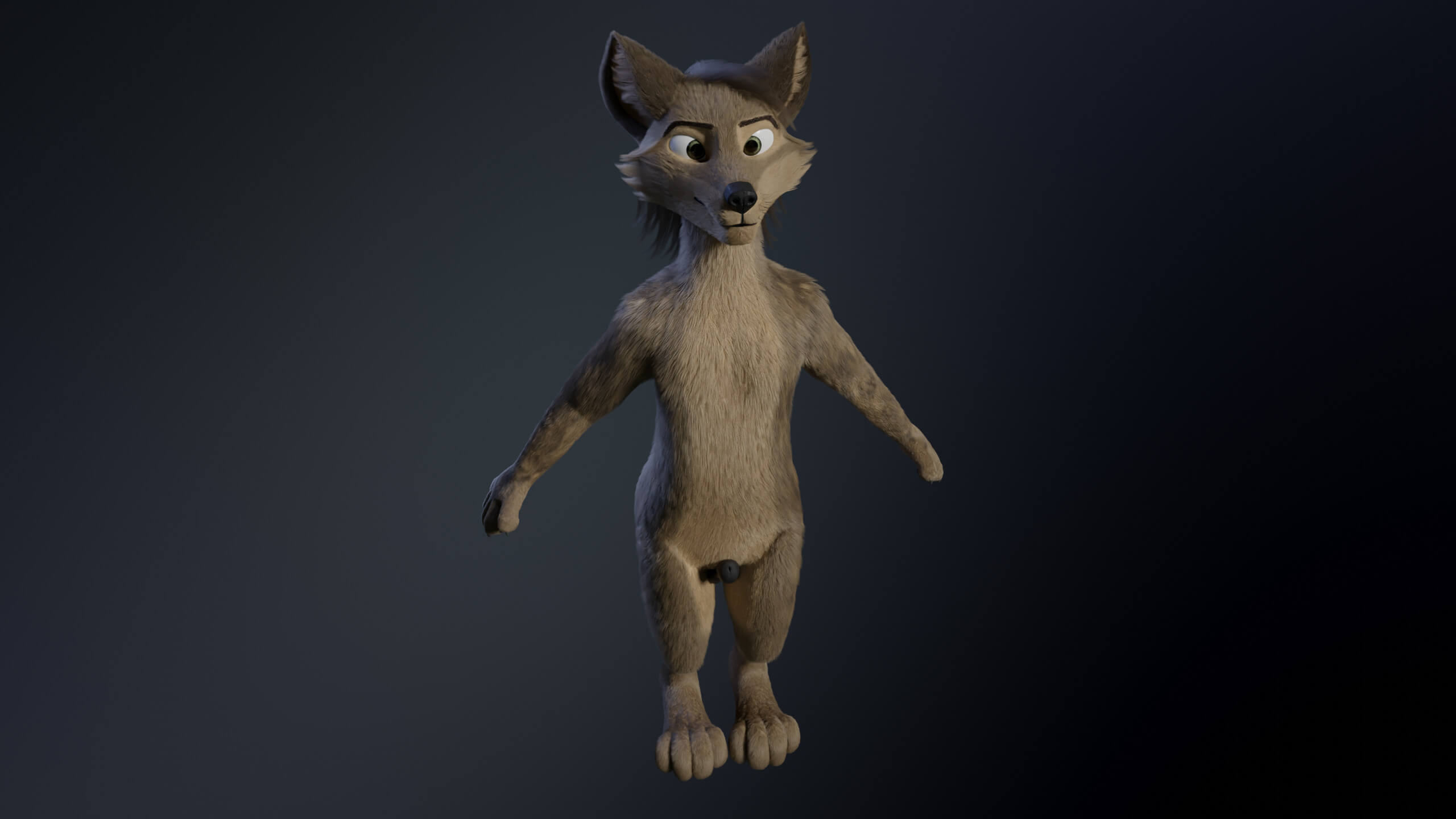 Kadu Anthro Wolf - 3D Model by CM Studios