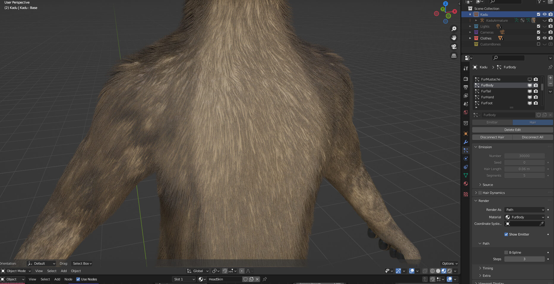 Kadu Anthro Wolf - 3D Model by CM Studios