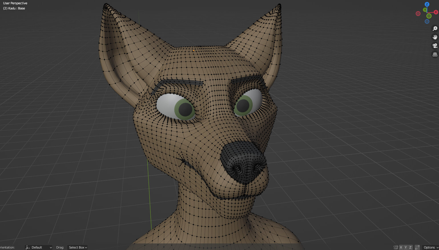 Kadu Anthro Wolf - 3D Model by CM Studios