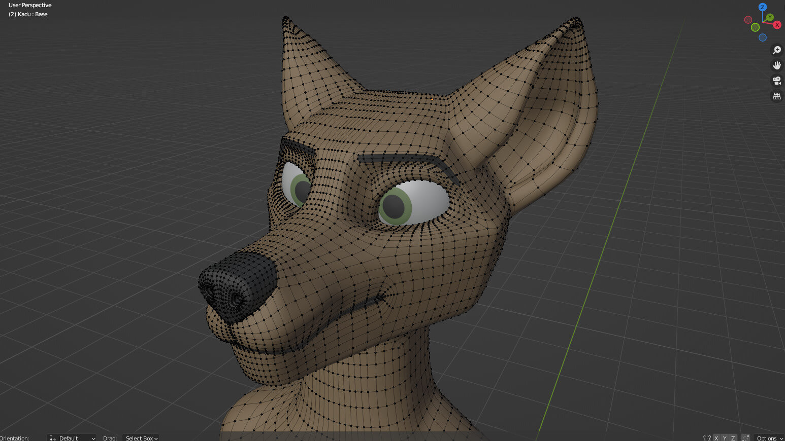 Kadu Anthro Wolf - 3D Model by CM Studios