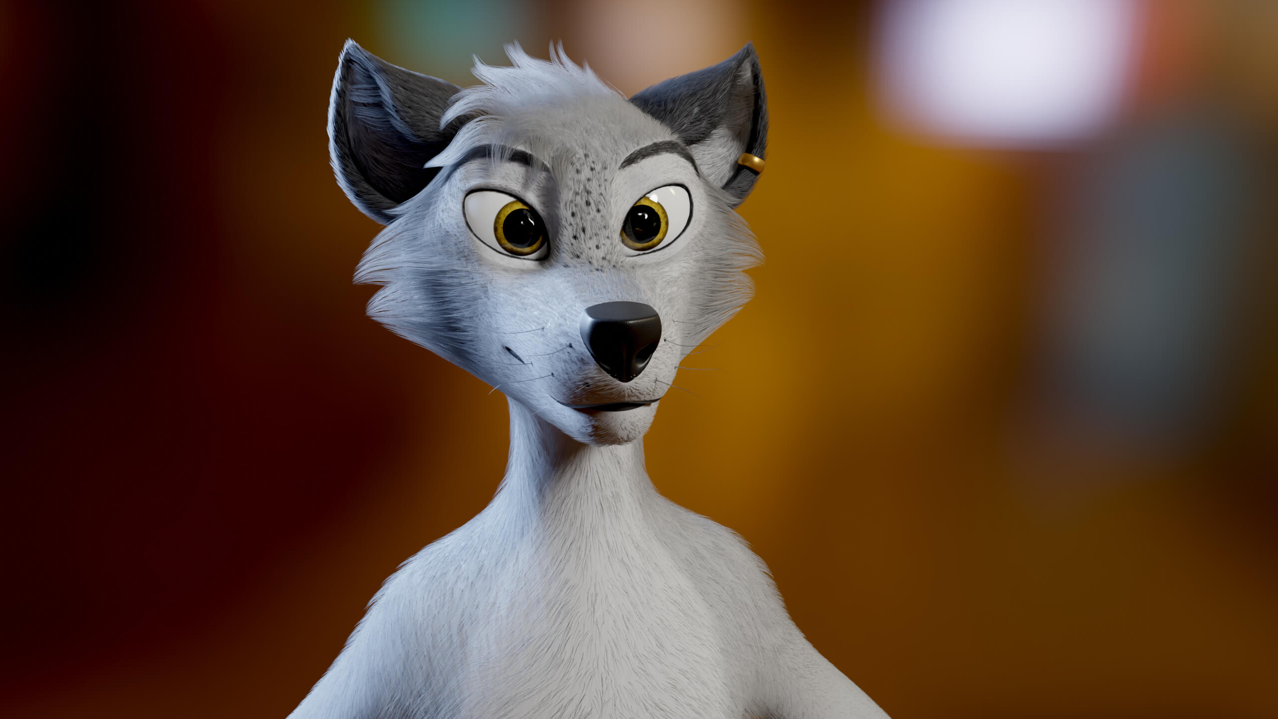 Koda Anthro Wolf - 3D Model by CM Studios