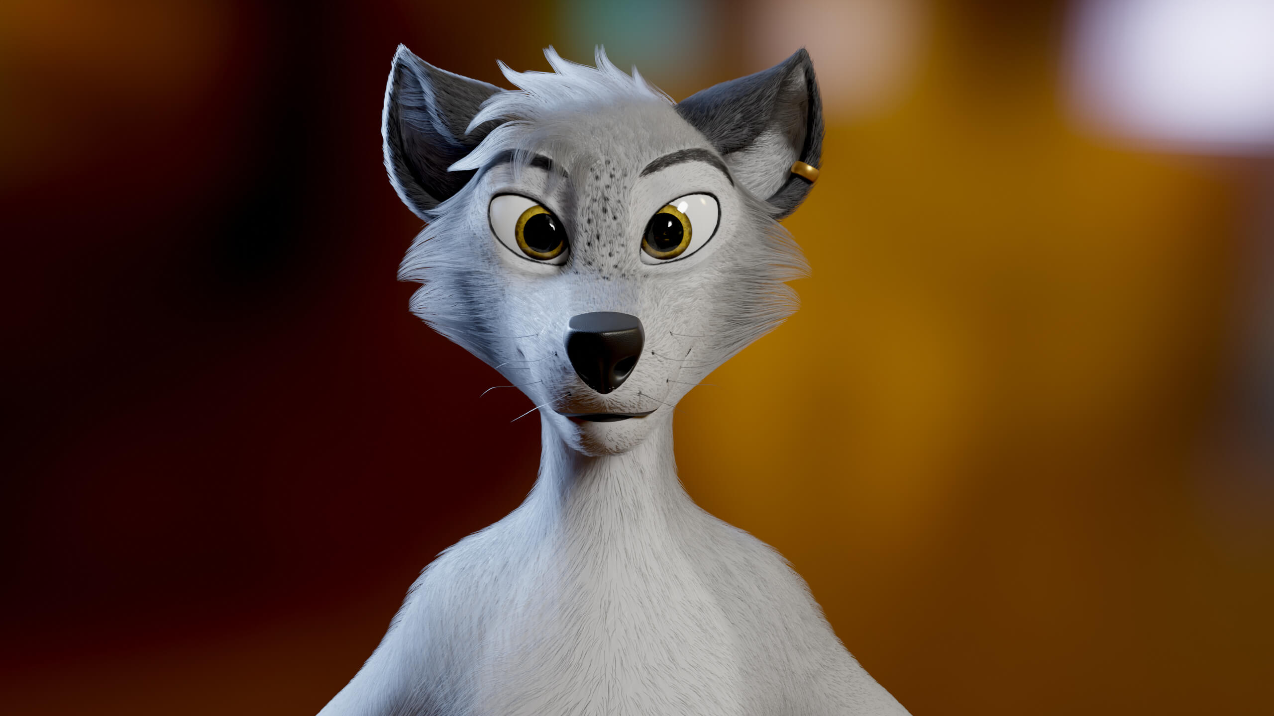 Koda Anthro Wolf - 3D Model by CM Studios