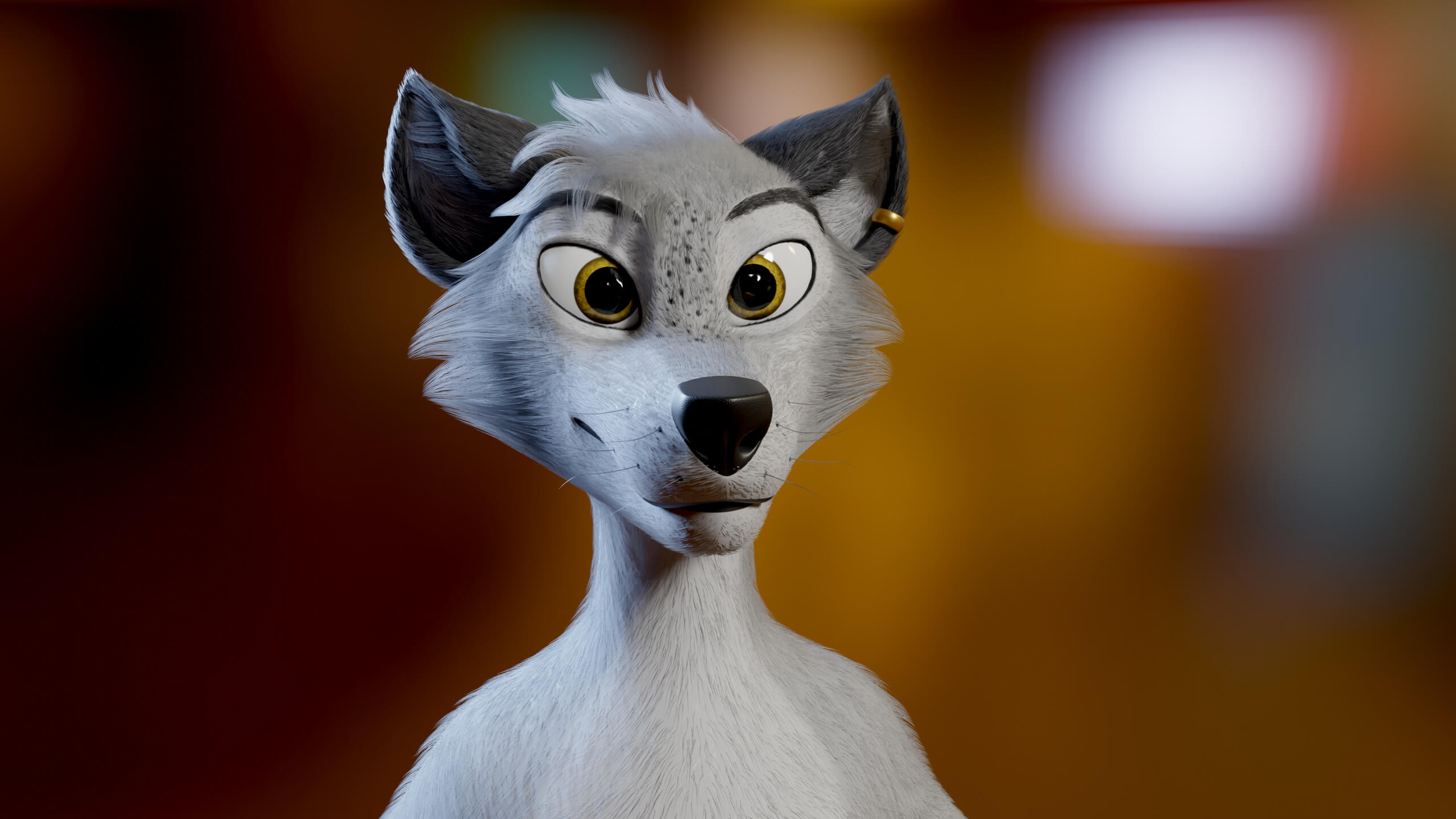 Koda Anthro Wolf - 3D Model by CM Studios