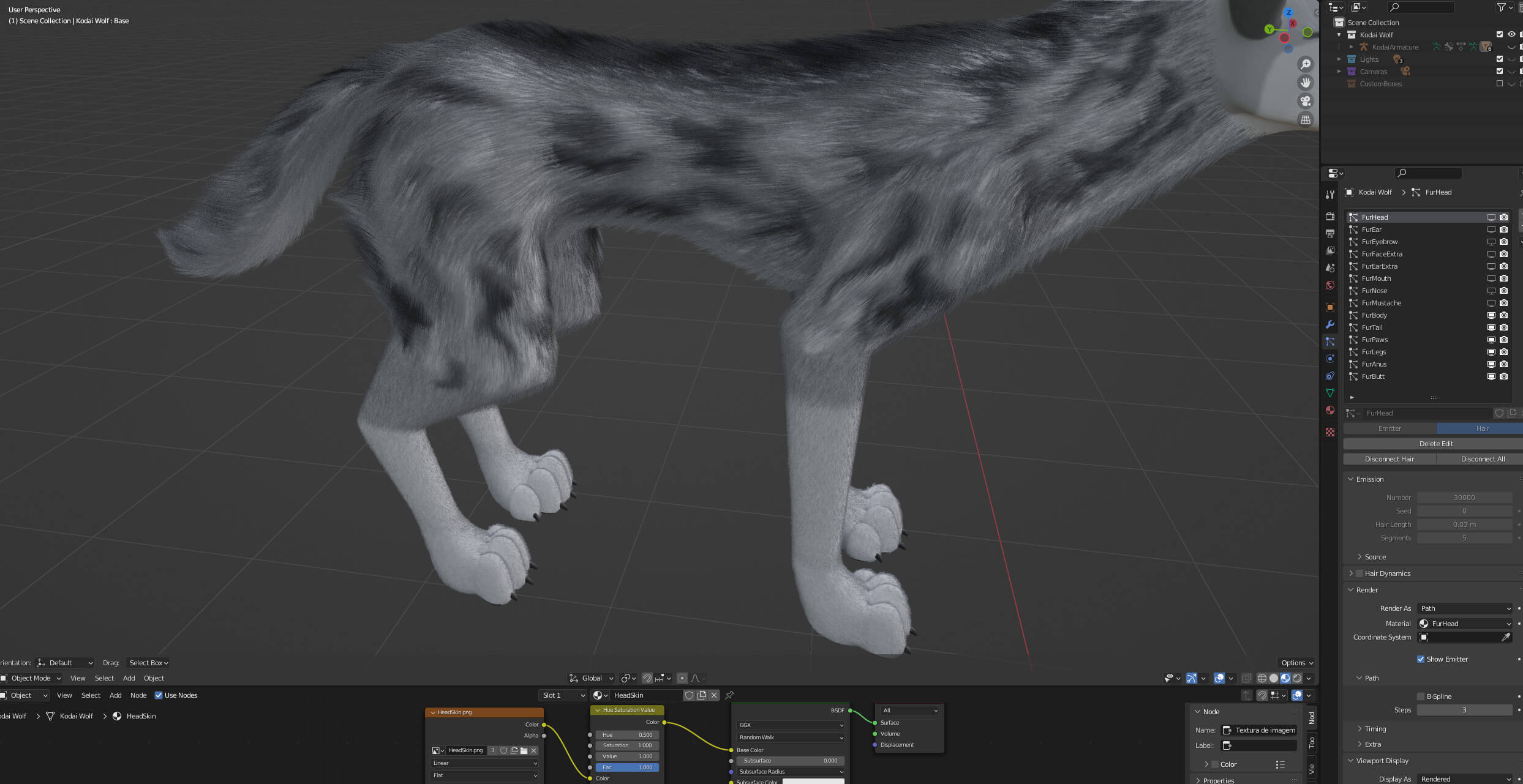 Kodai Wolf 3D Model by CM Studios