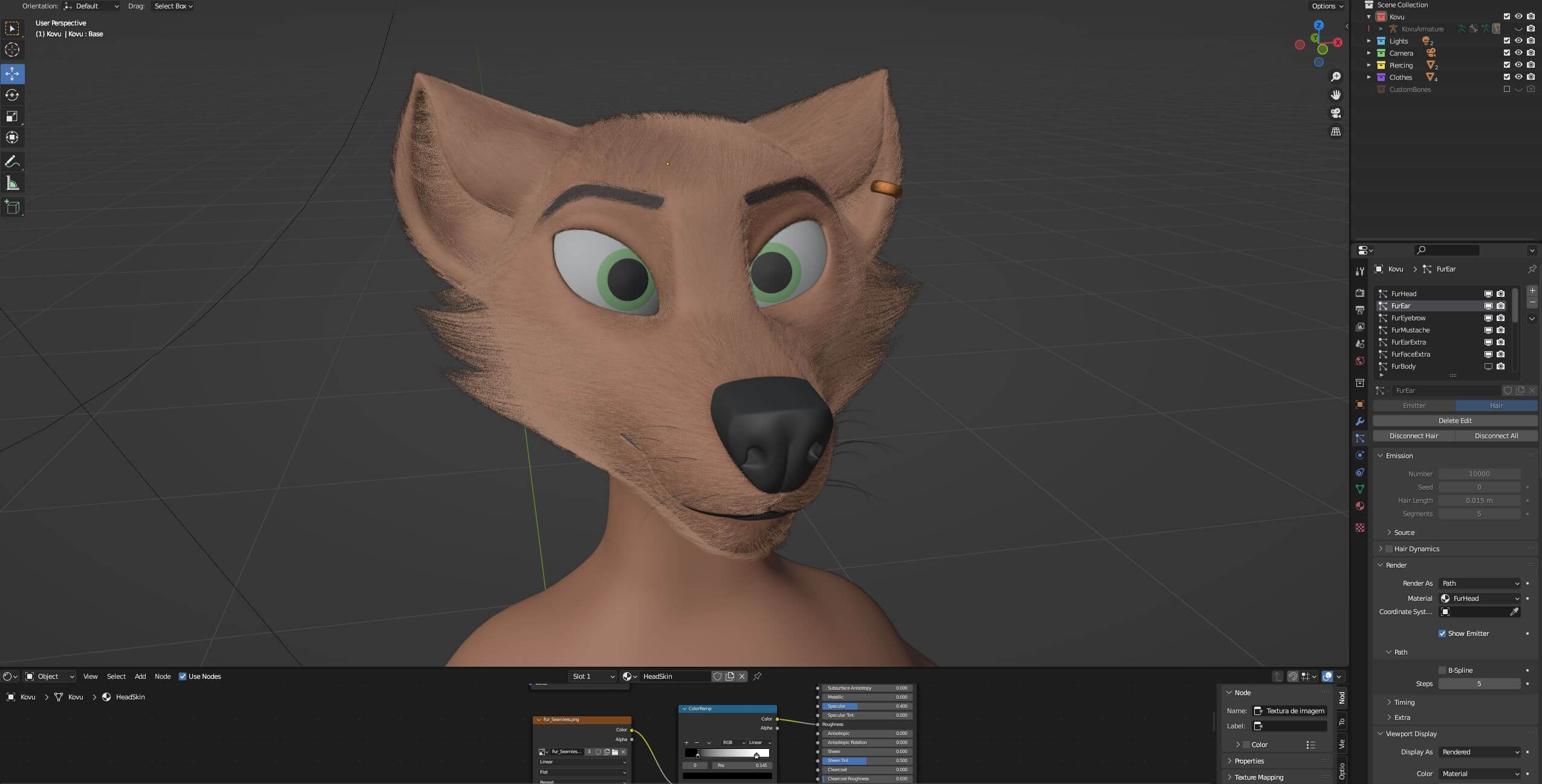 Kovu Anthro Wolf - 3D Model by CM Studios