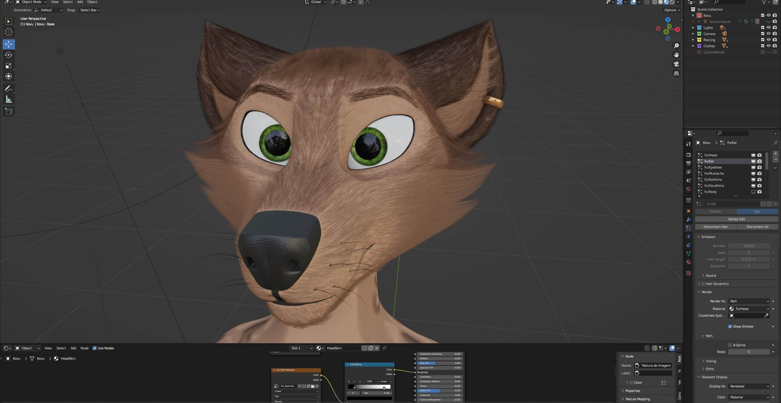 Kovu Anthro Wolf - 3D Model by CM Studios
