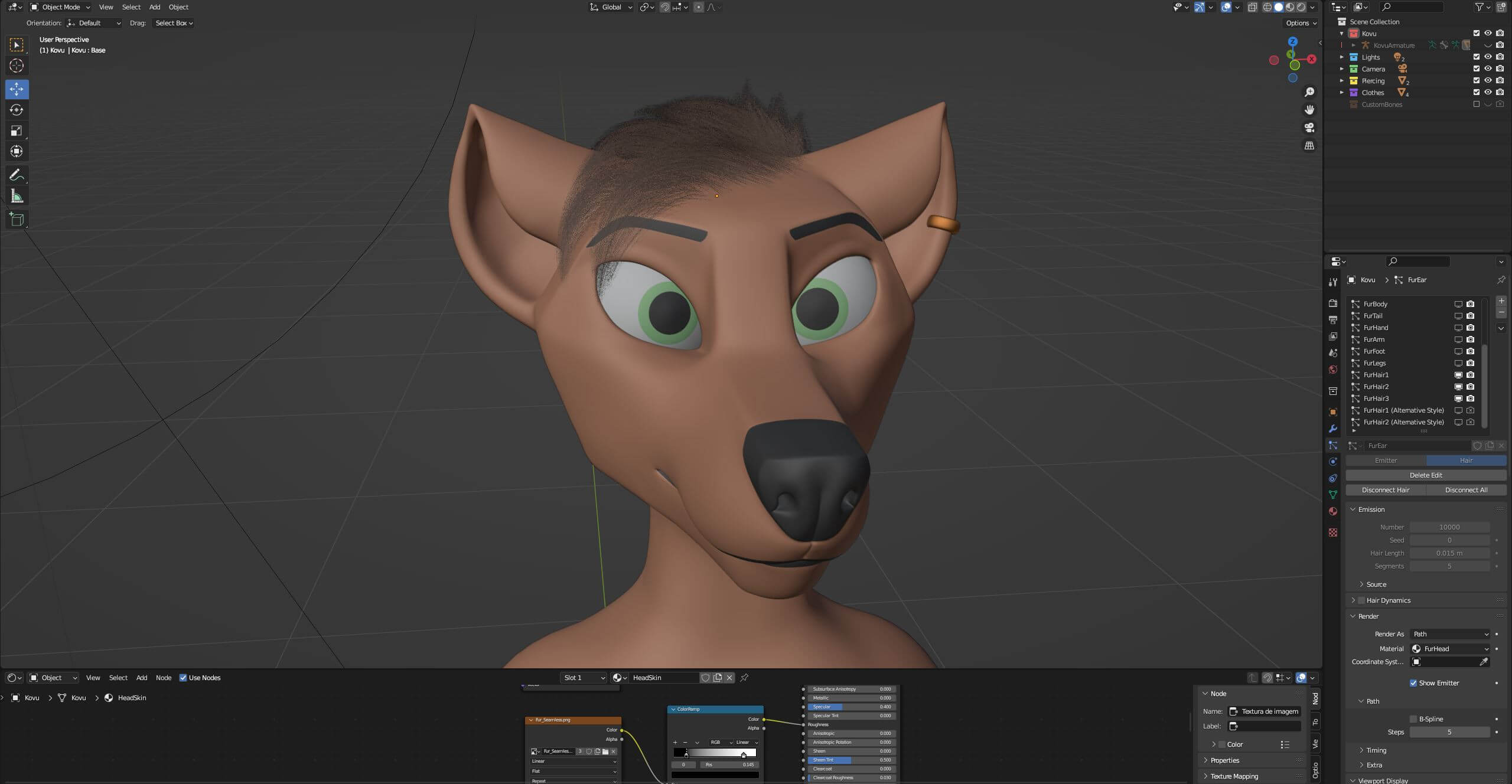 Kovu Anthro Wolf - 3D Model by CM Studios