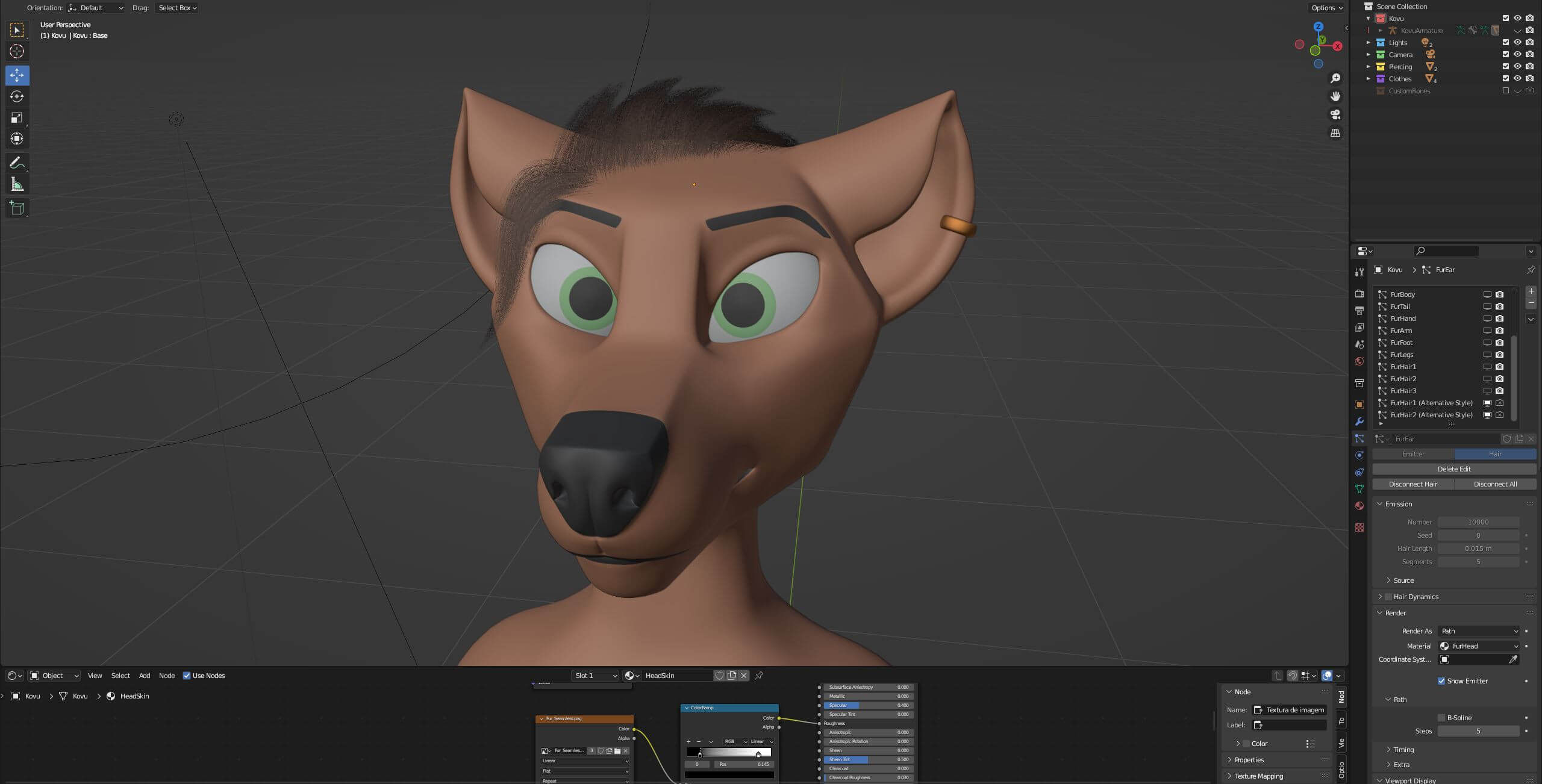 Kovu Anthro Wolf - 3D Model by CM Studios