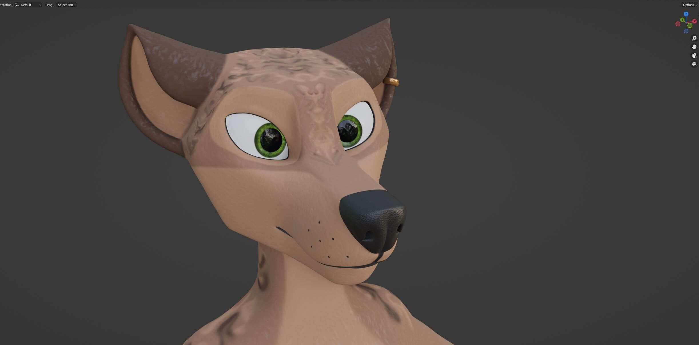 Kovu Anthro Wolf - 3D Model by CM Studios