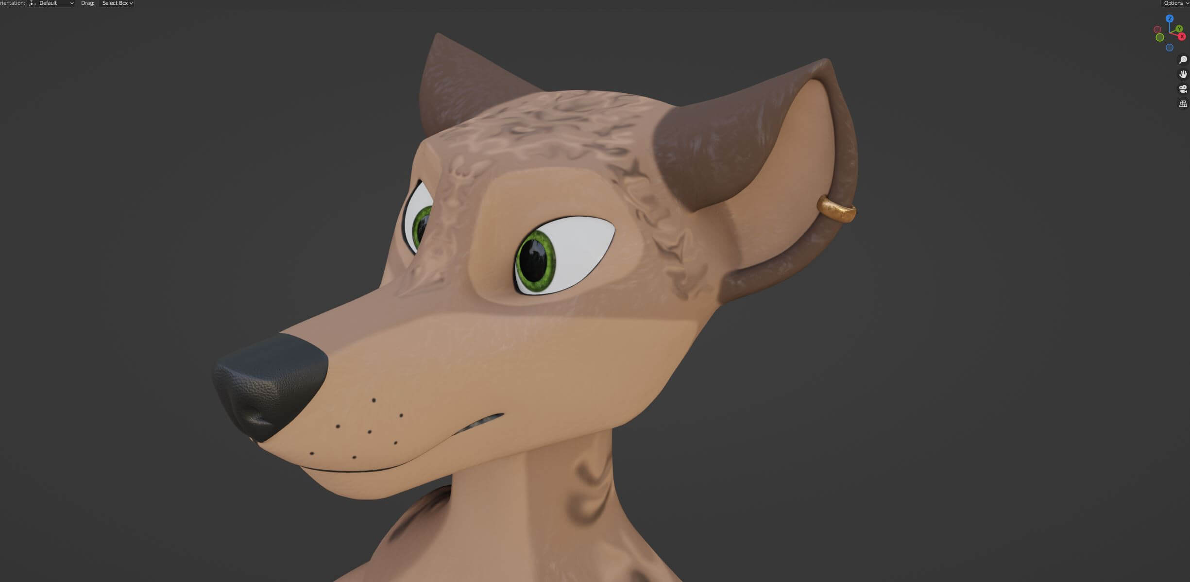 Kovu Anthro Wolf - 3D Model by CM Studios