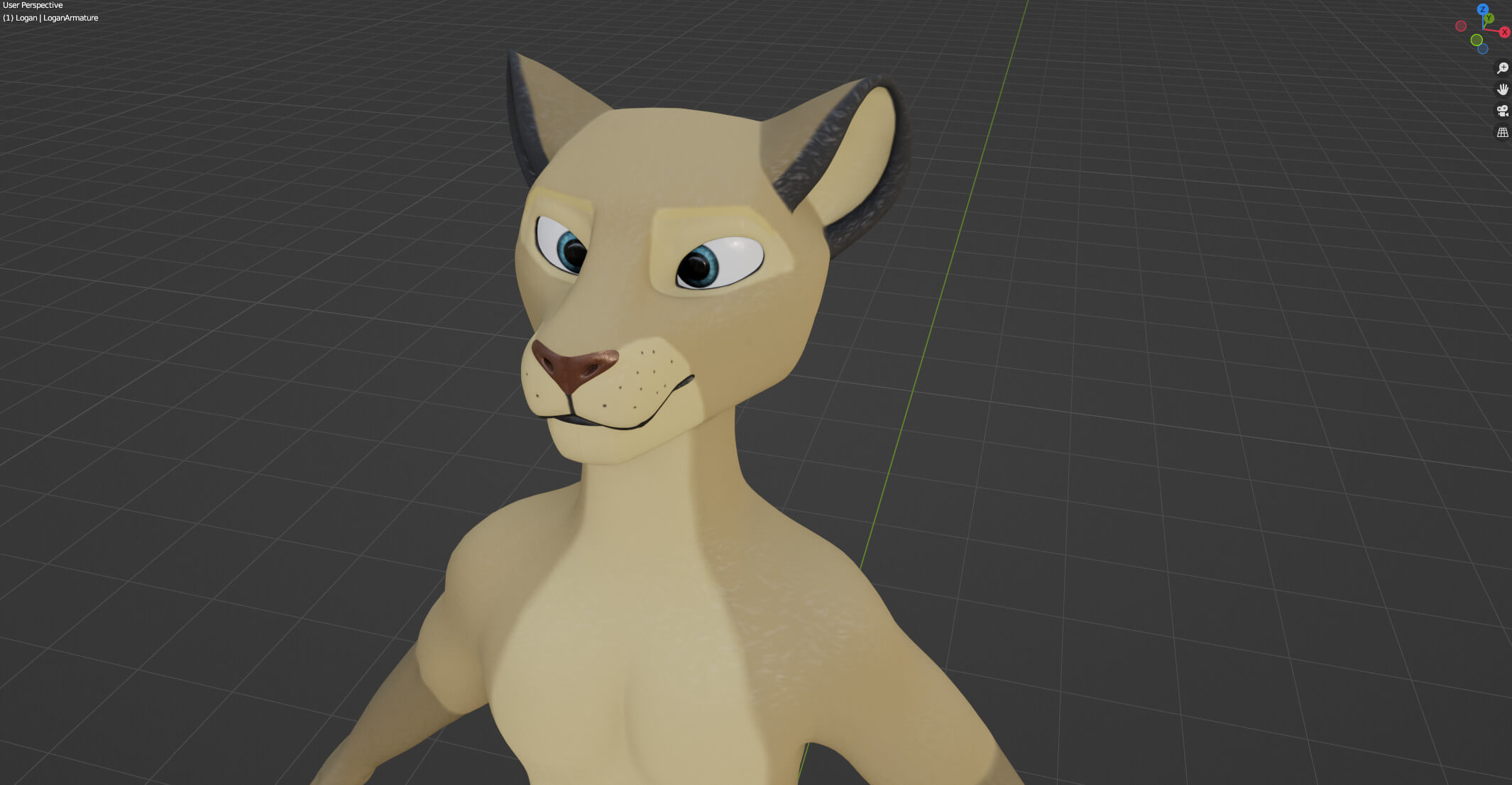 Logan Anthro Lion - 3D Model by CM Studios