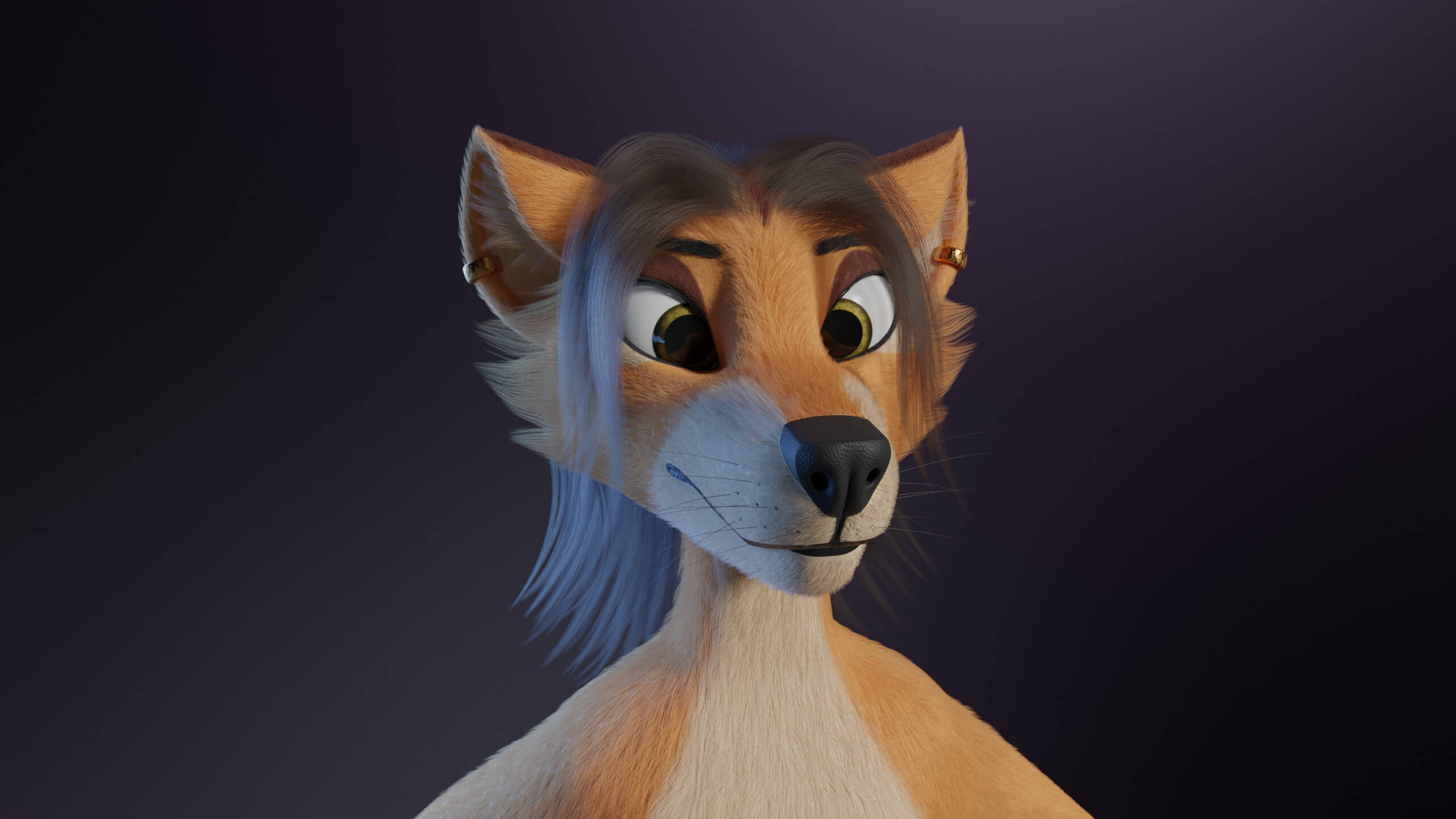 Maggie Anthro Dingo - 3D Model by CM Studios