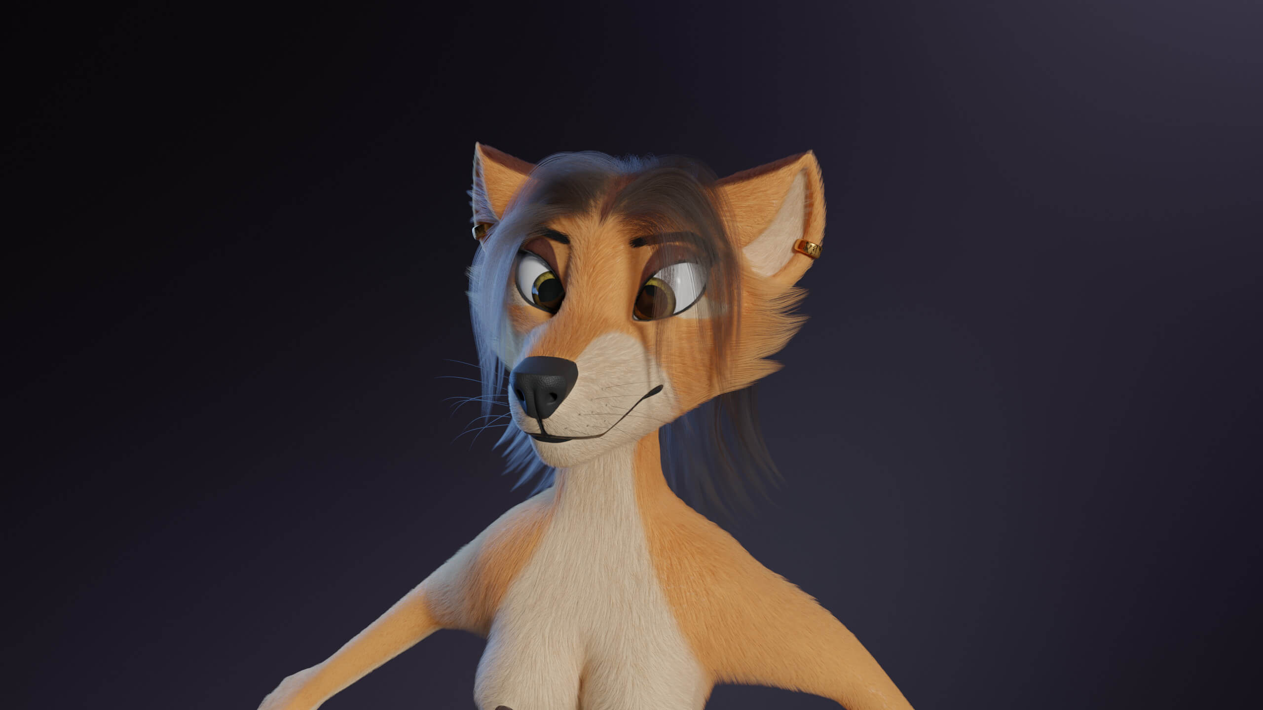 Maggie Anthro Dingo - 3D Model by CM Studios