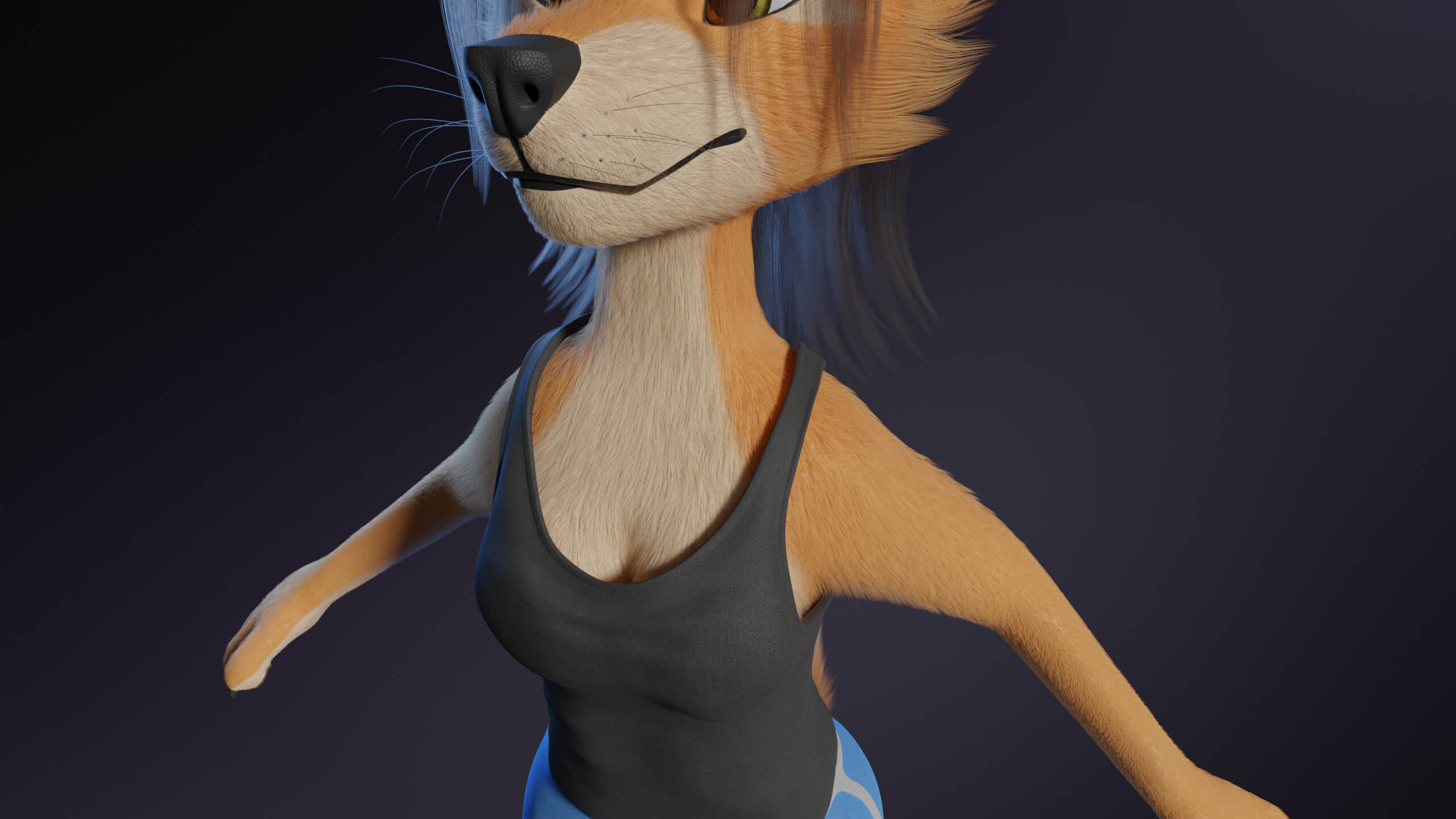 Maggie Anthro Dingo - 3D Model by CM Studios
