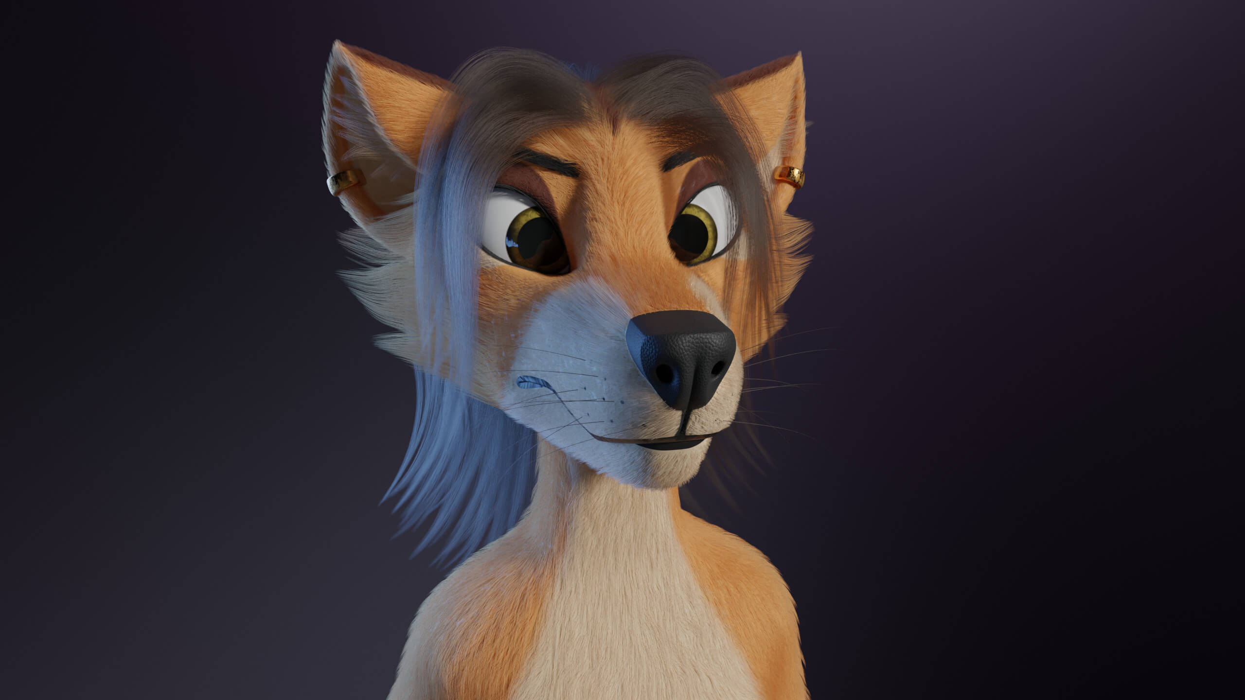 Maggie Anthro Dingo - 3D Model by CM Studios