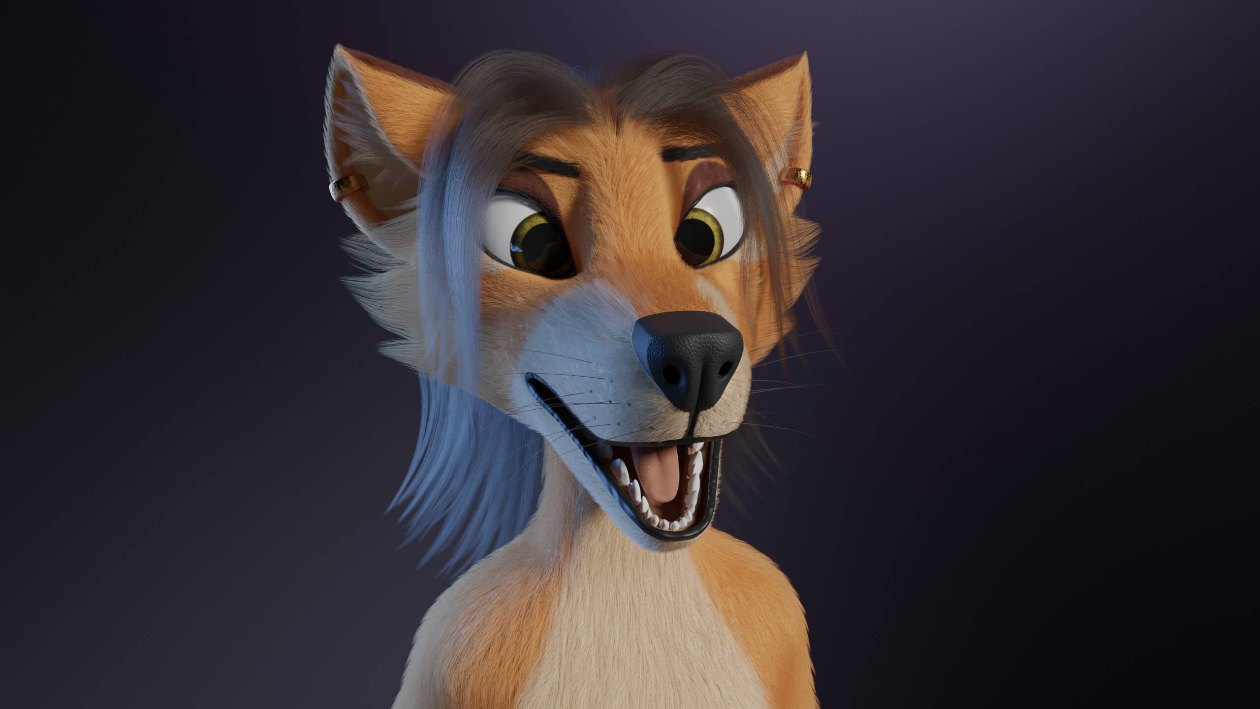 Maggie Anthro Dingo - 3D Model by CM Studios