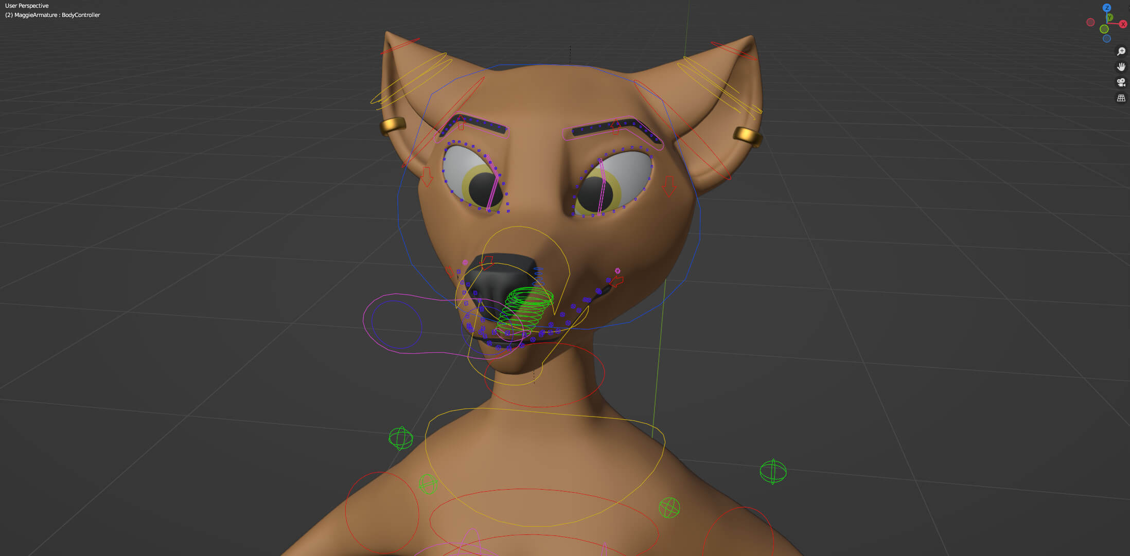 Maggie Anthro Dingo - 3D Model by CM Studios