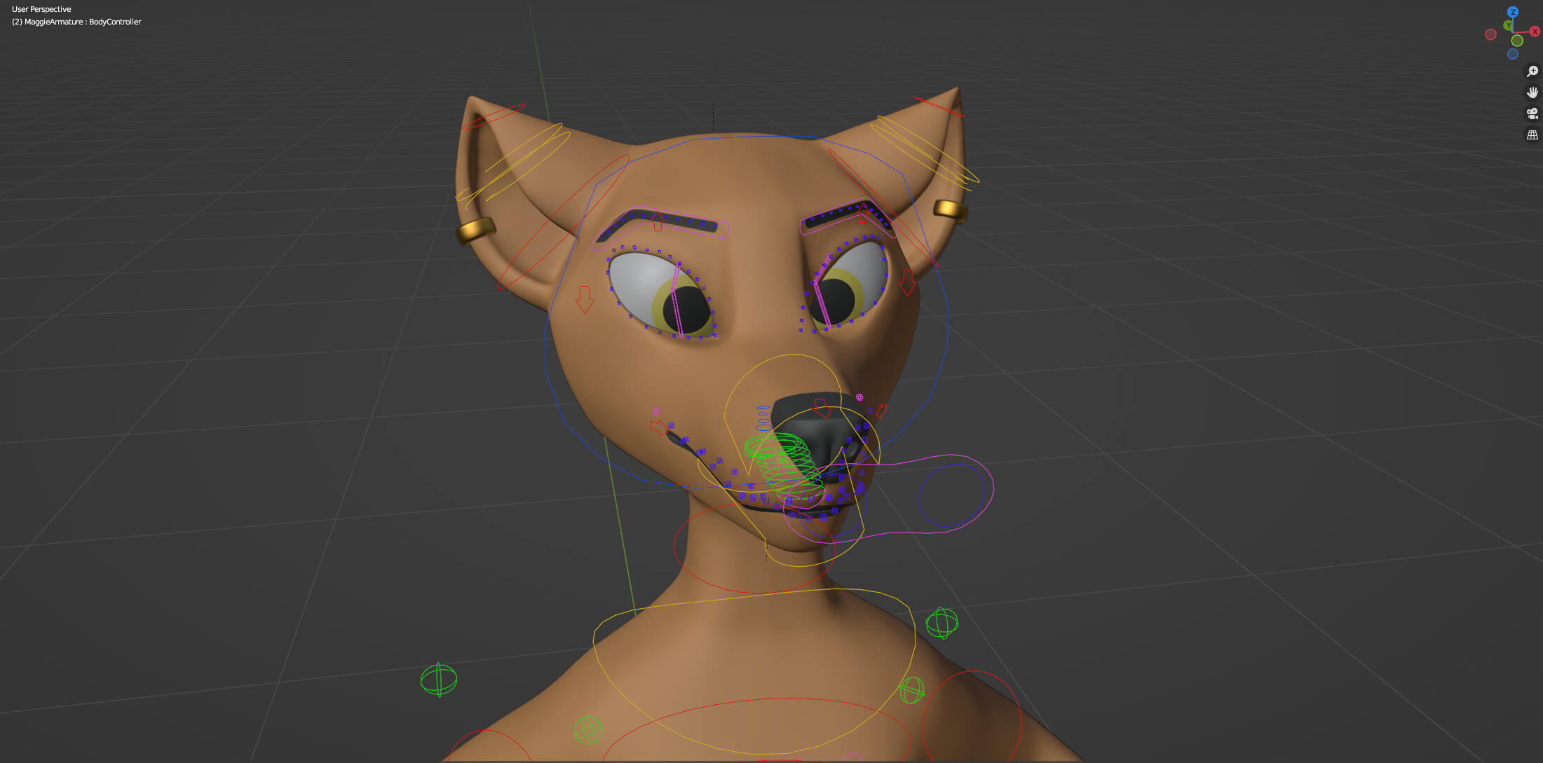 Maggie Anthro Dingo - 3D Model by CM Studios