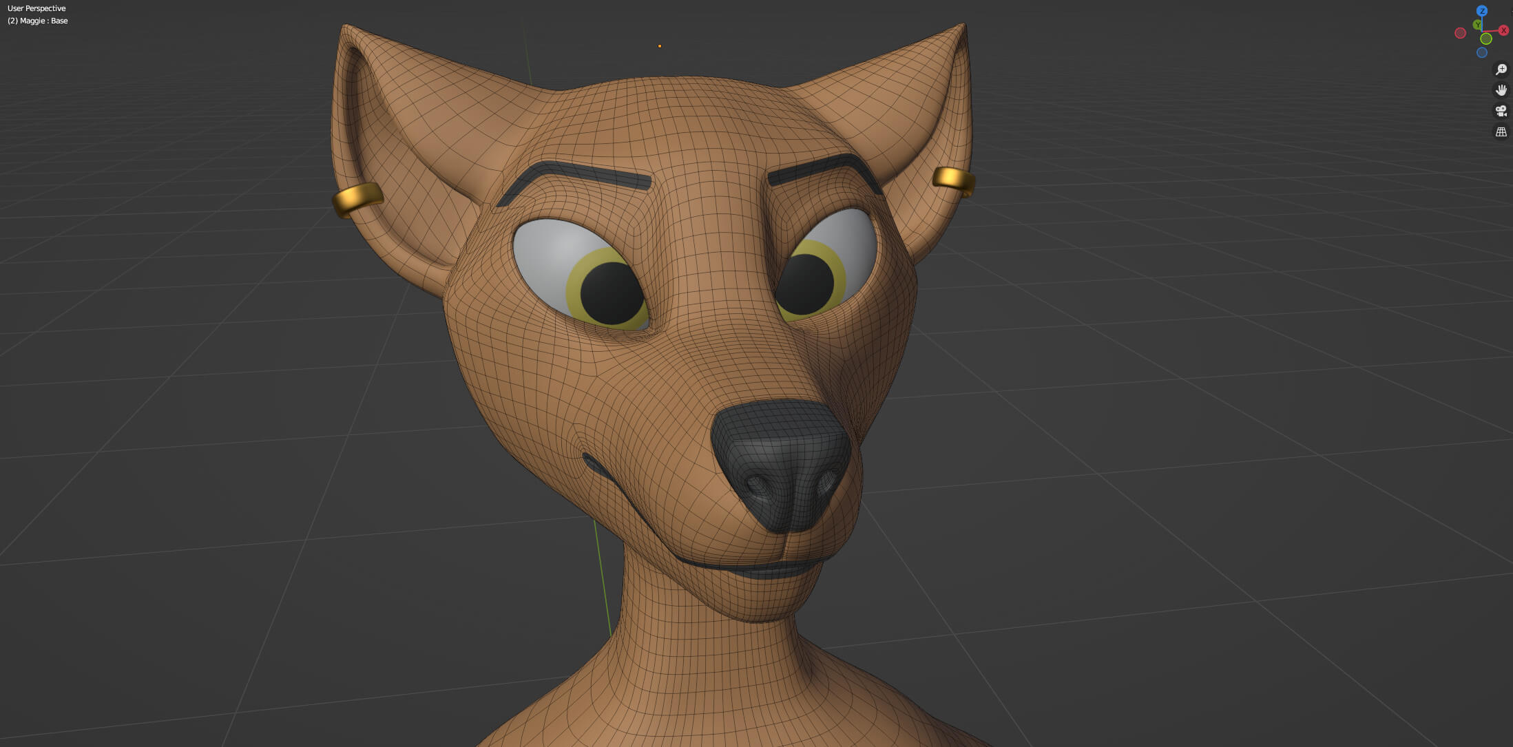Maggie Anthro Dingo - 3D Model by CM Studios