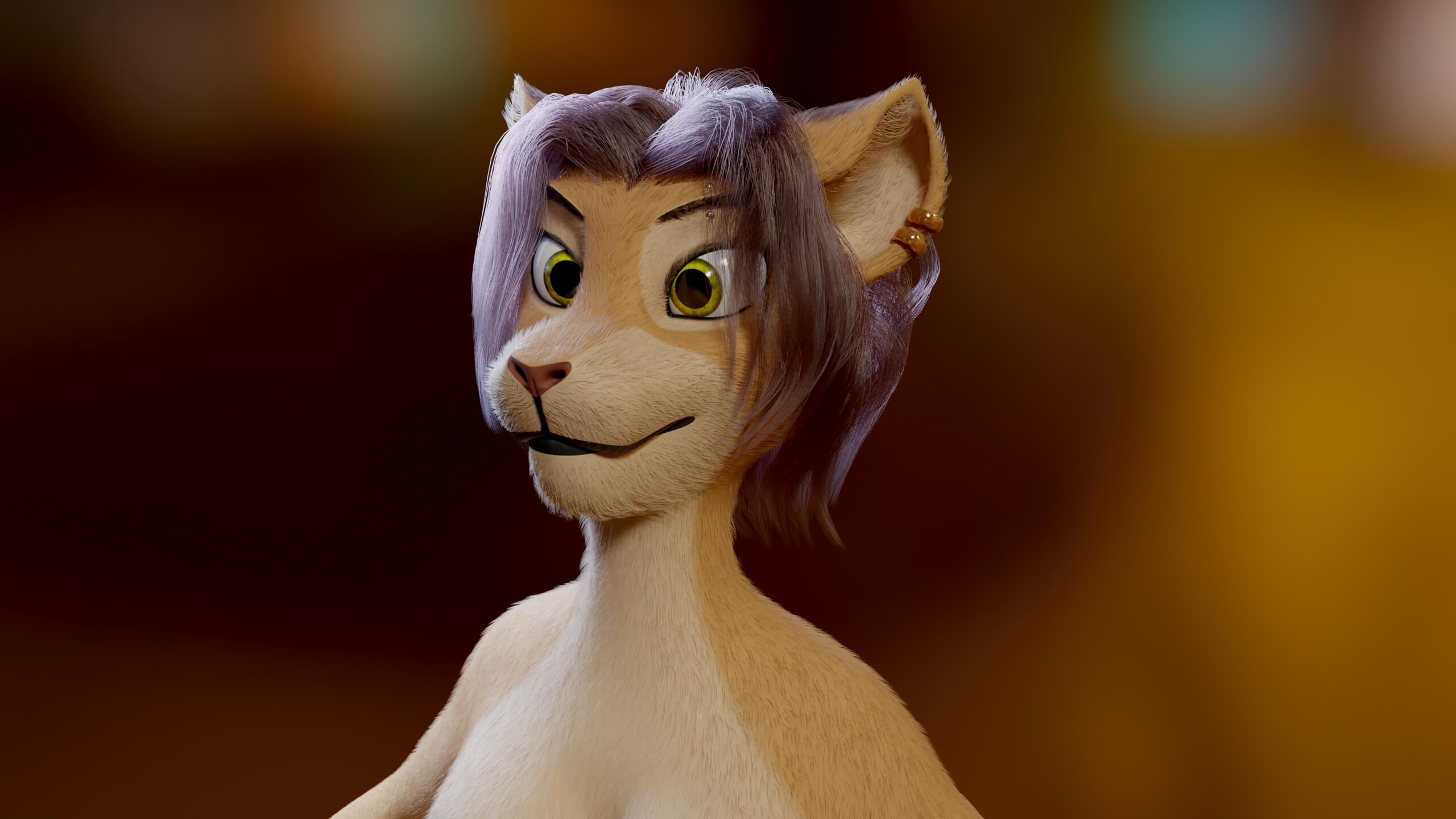 Mayala Anthro Lioness - 3D Model by CM Studios