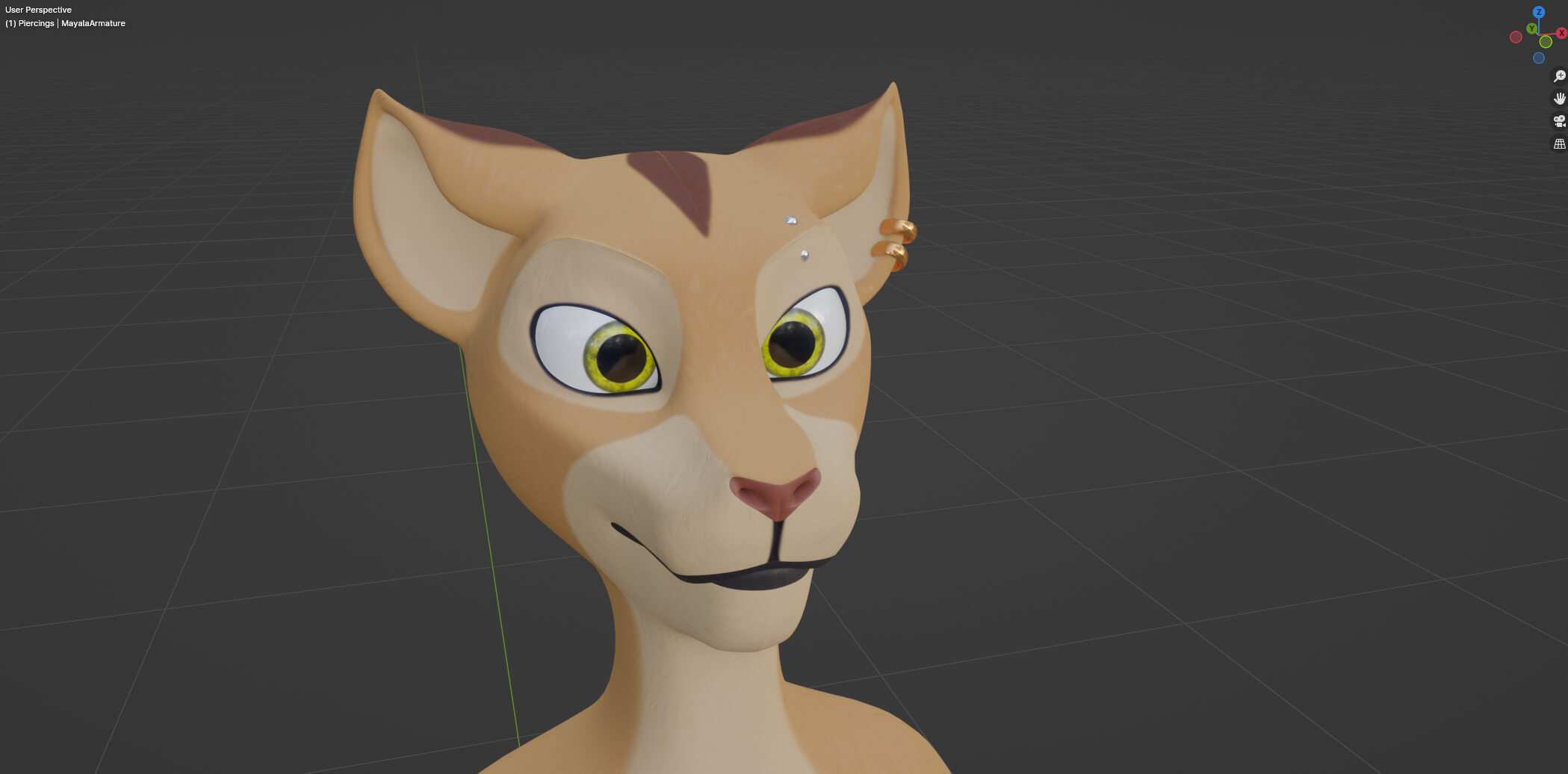 Mayala Anthro Lioness - 3D Model by CM Studios