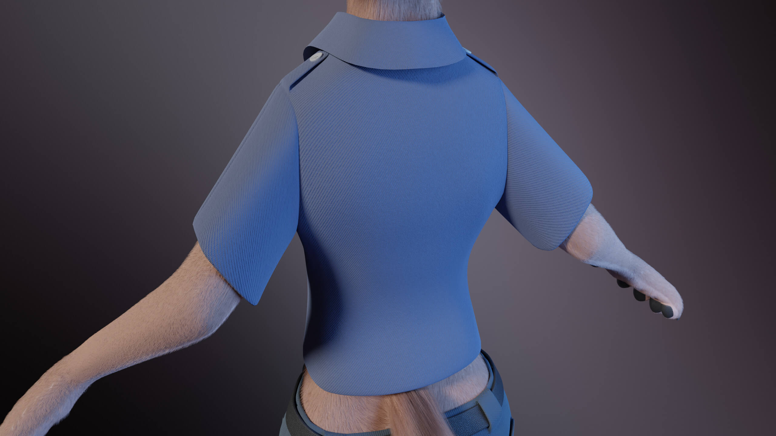 Maylin Anthro Wolf - 3D Model by CM Studios