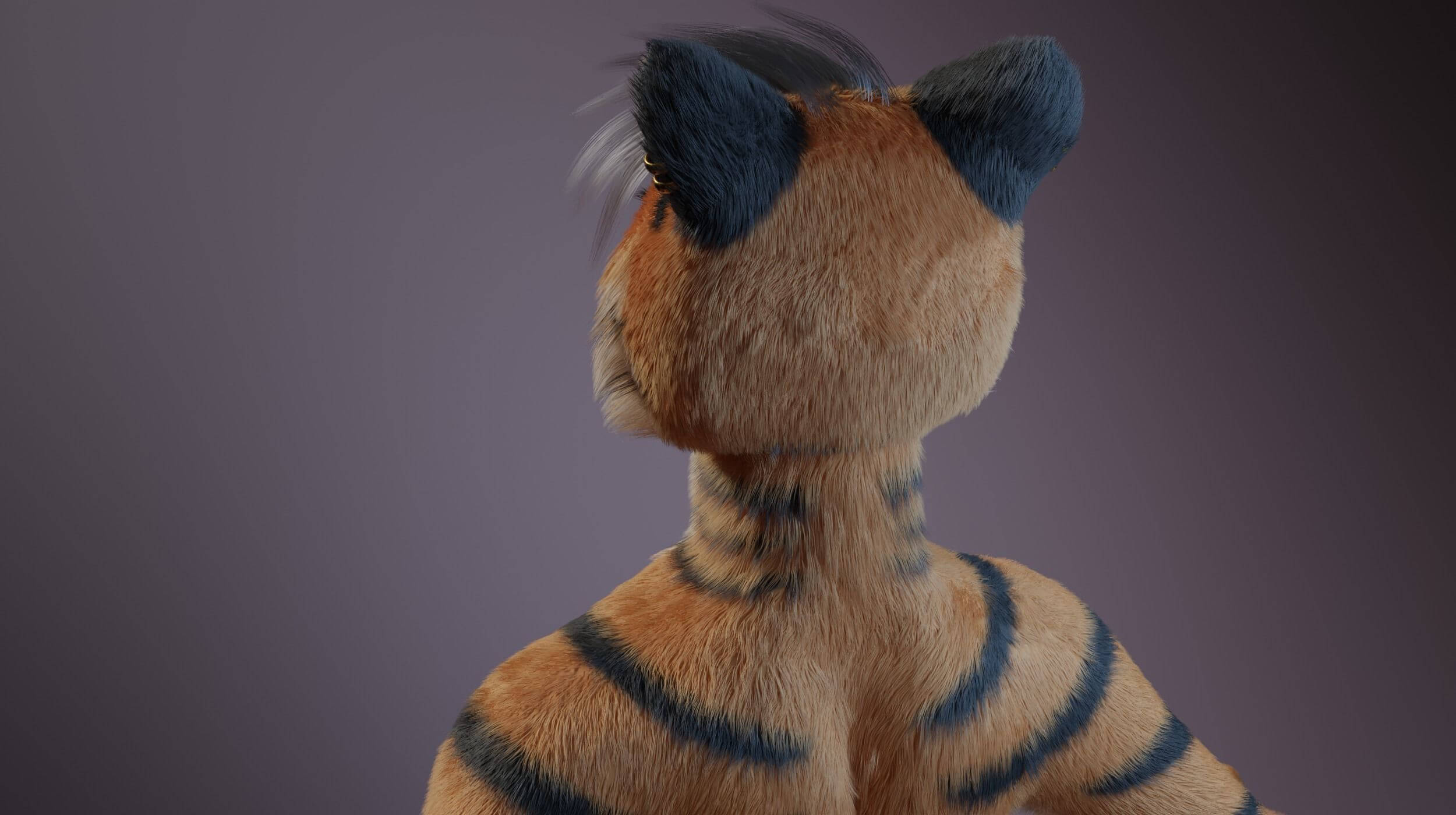 Morgana Anthro Tiger - 3D Model by CM Studios