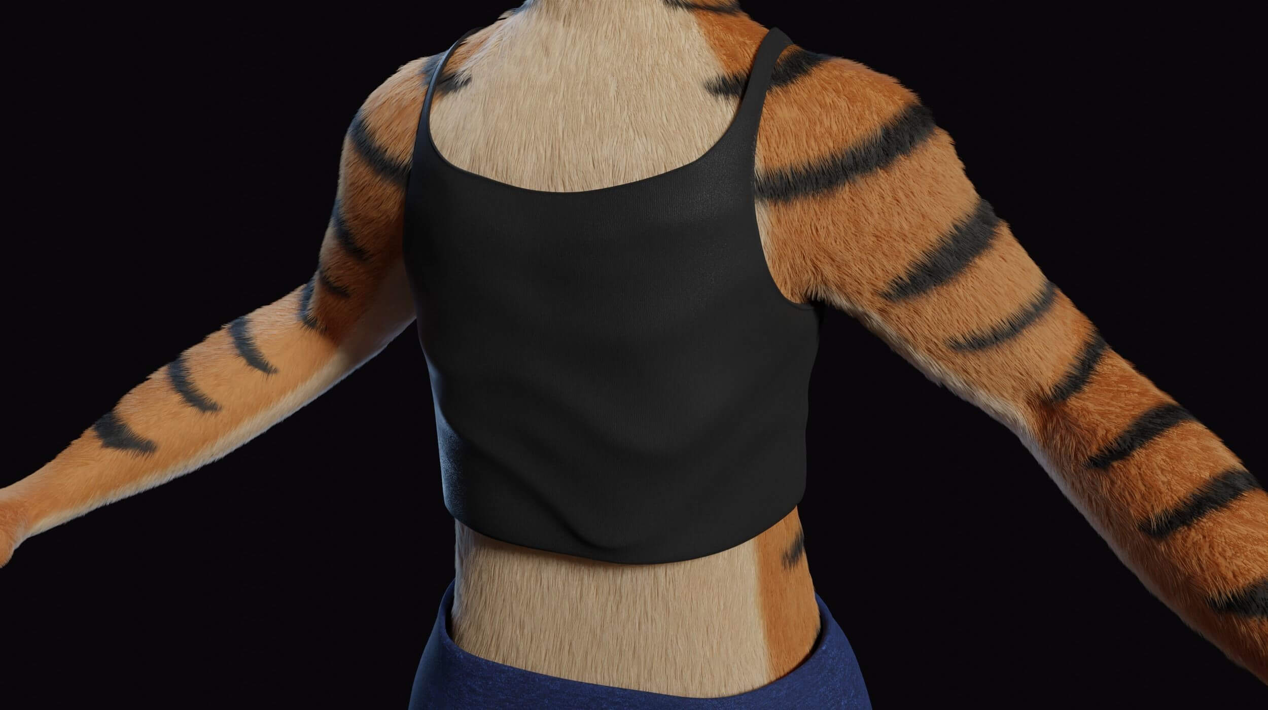 Morgana Anthro Tiger - 3D Model by CM Studios