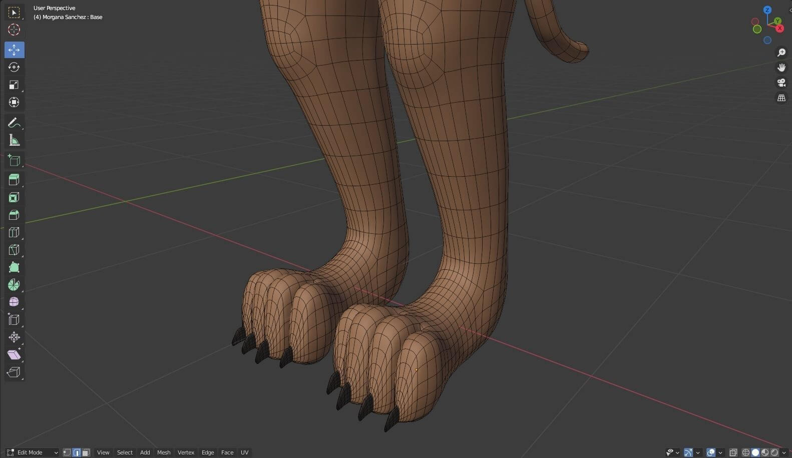 Morgana Anthro Tiger - 3D Model by CM Studios