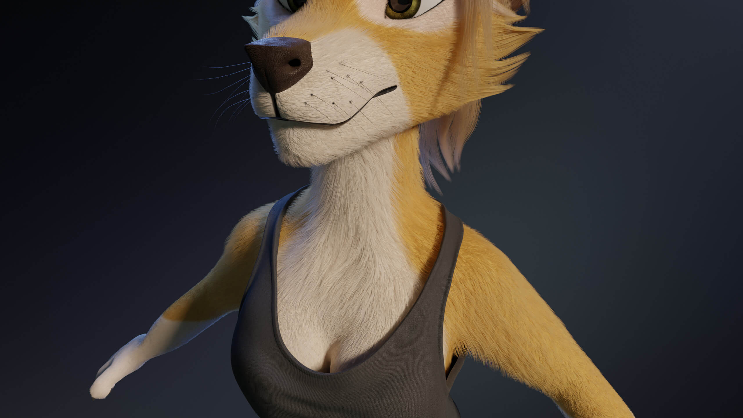 Nara Anthro Fox - 3D Model by CM Studios