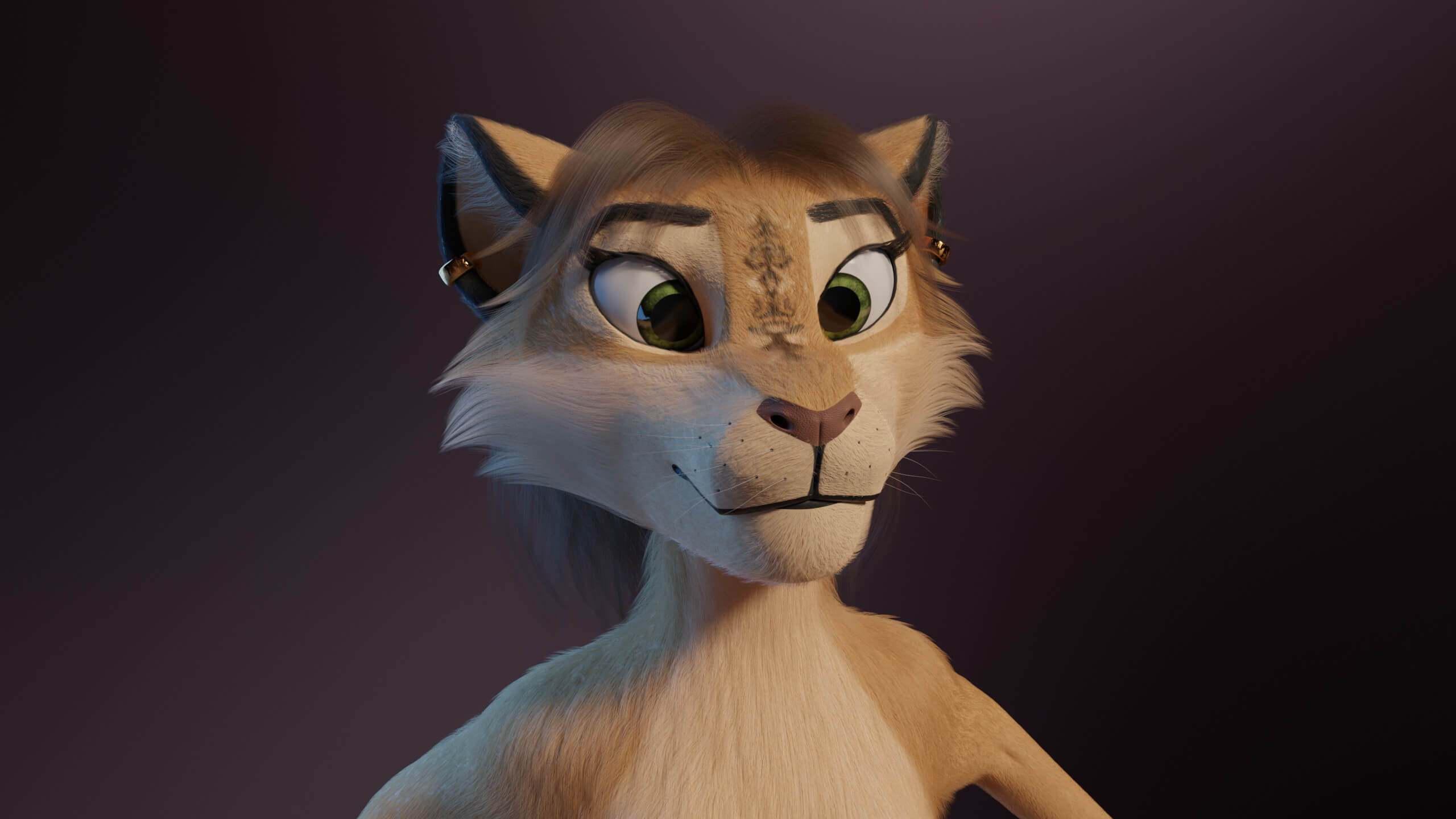 Nayara Anthro Lioness - 3D Model by CM Studios