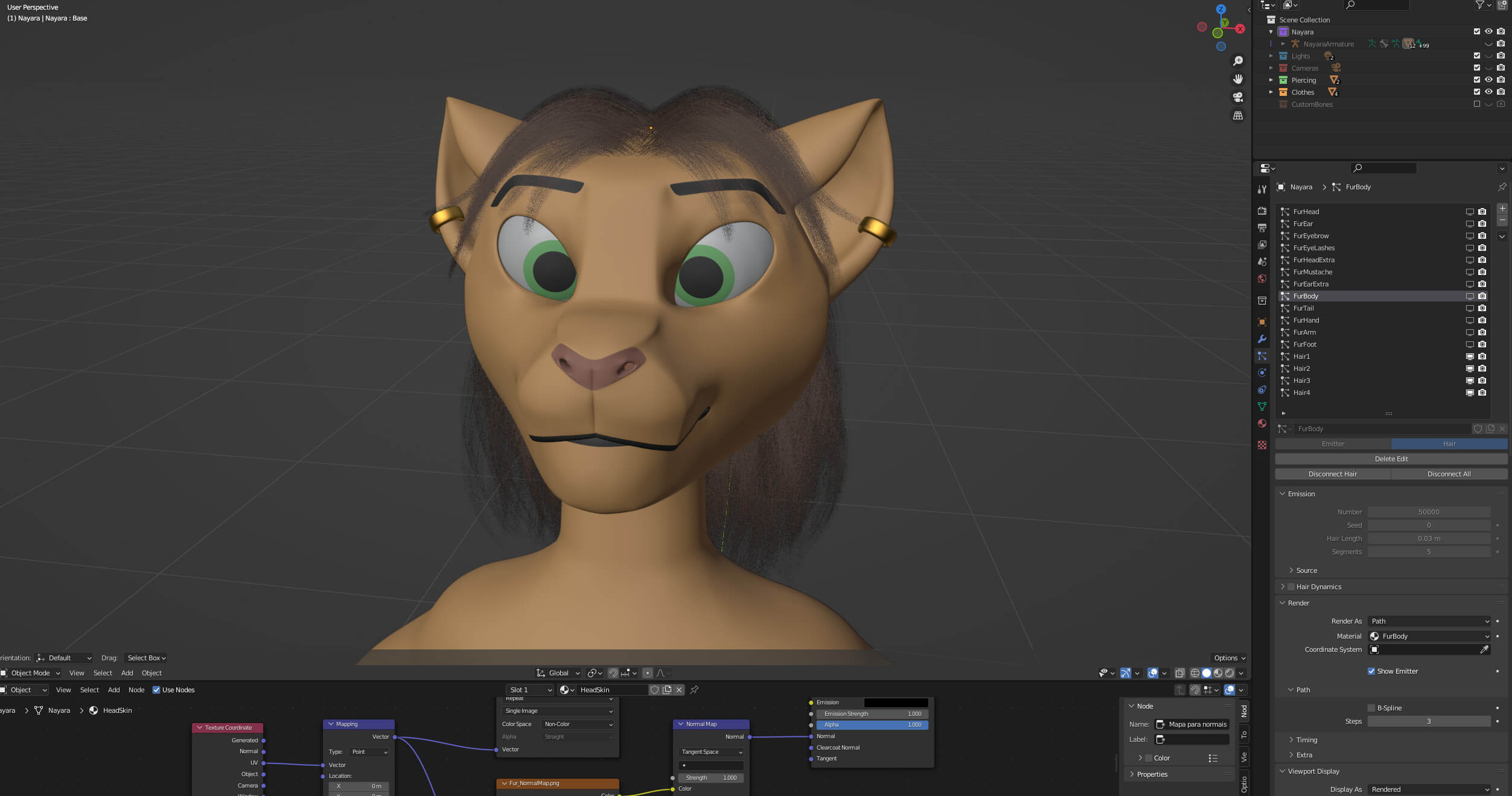 Nayara Anthro Lioness - 3D Model by CM Studios