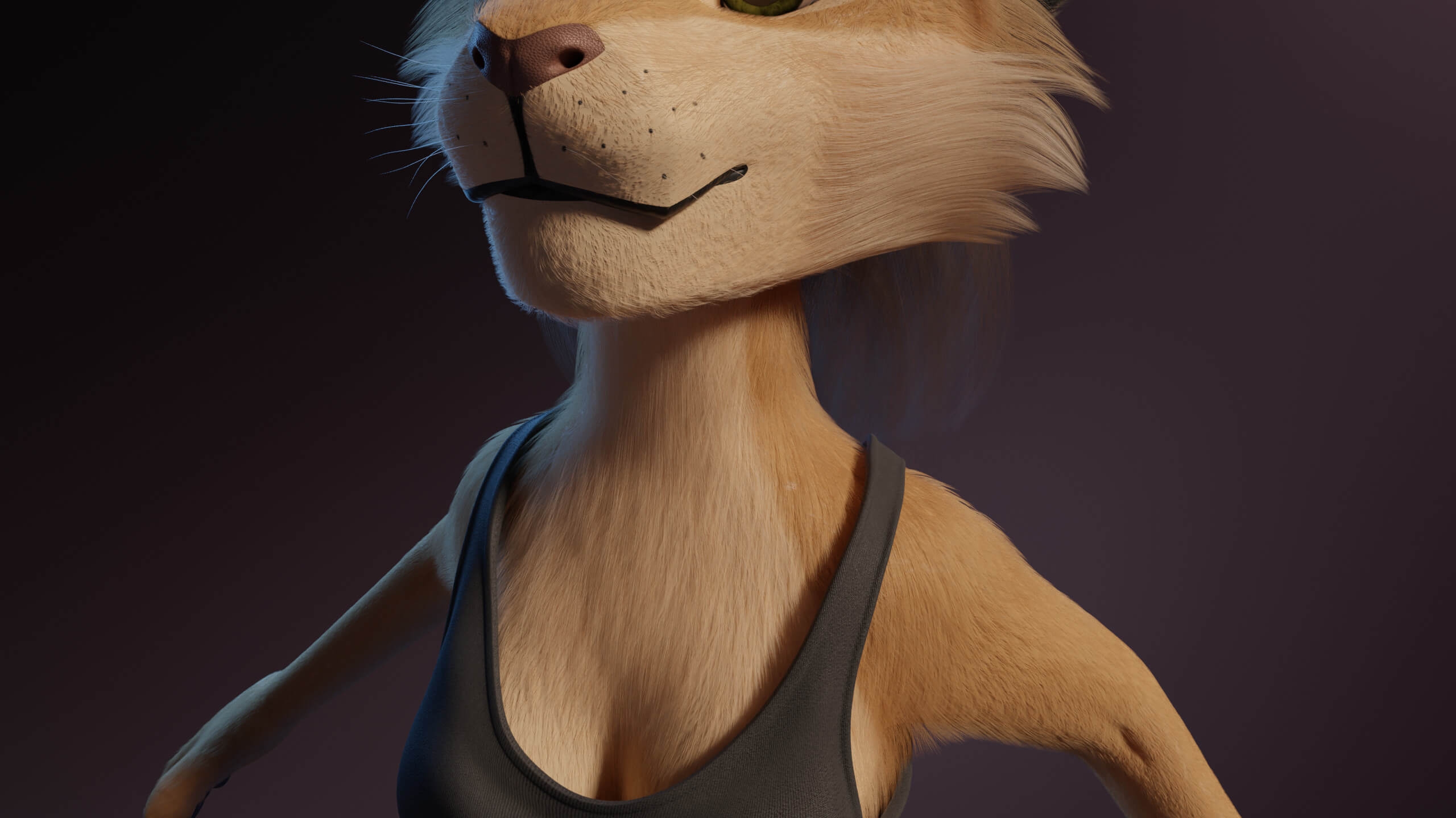 Nayara Anthro Lioness - 3D Model by CM Studios