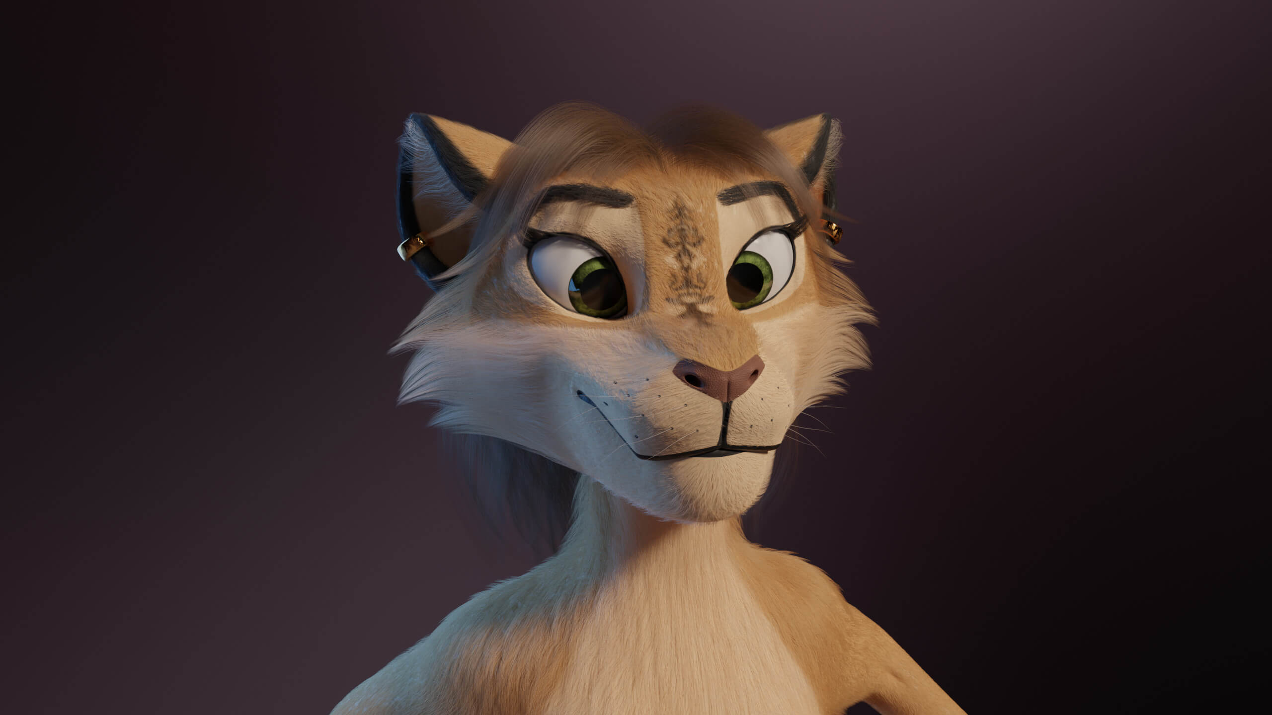 Nayara Anthro Lioness - 3D Model by CM Studios
