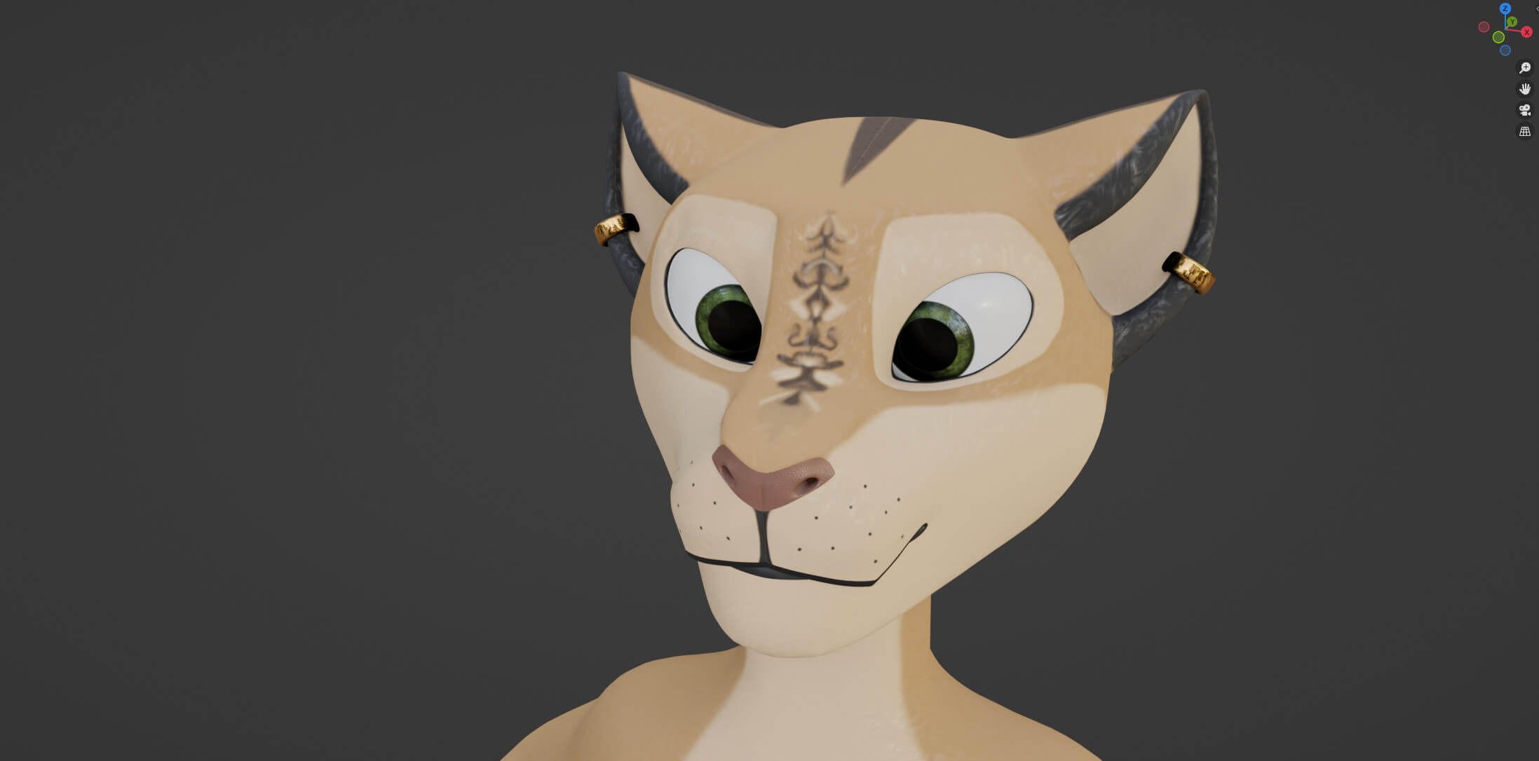 Nayara Anthro Lioness - 3D Model by CM Studios