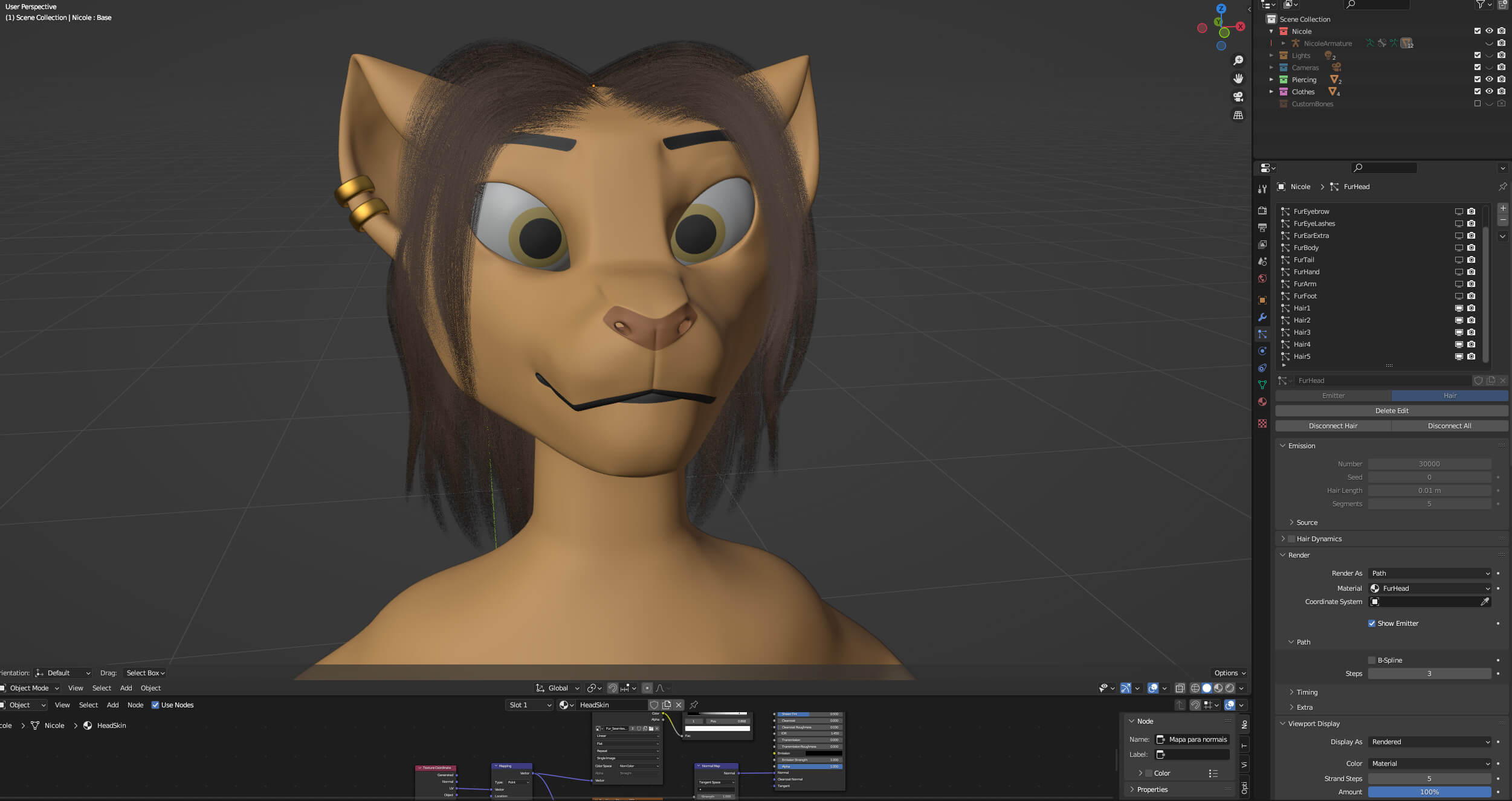 Nicole Anthro Lioness - 3D Model by CM Studios