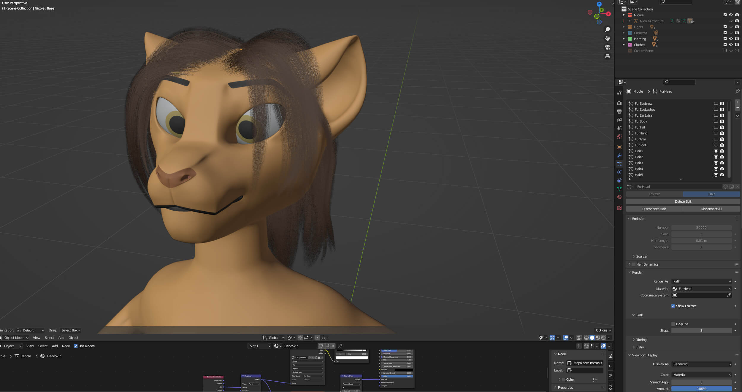 Nicole Anthro Lioness - 3D Model by CM Studios