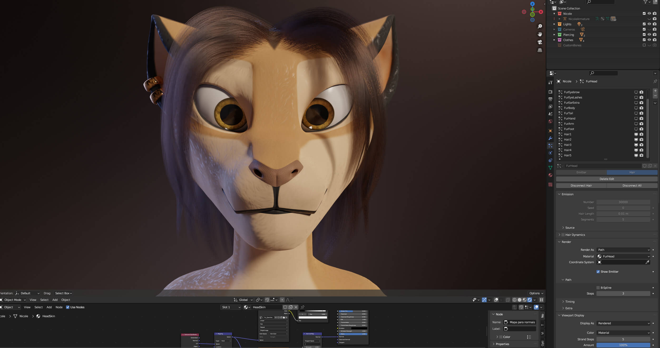Nicole Anthro Lioness - 3D Model by CM Studios