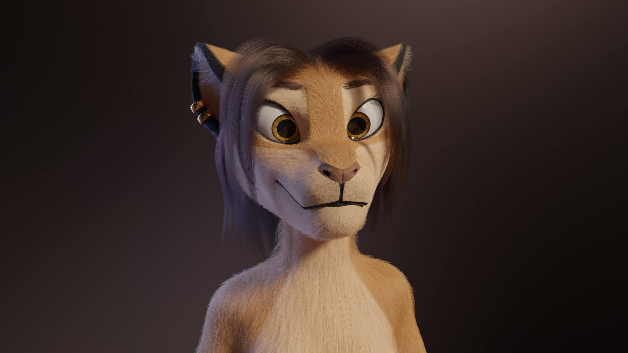 Nicole Anthro Lioness - 3D Model by CM Studios
