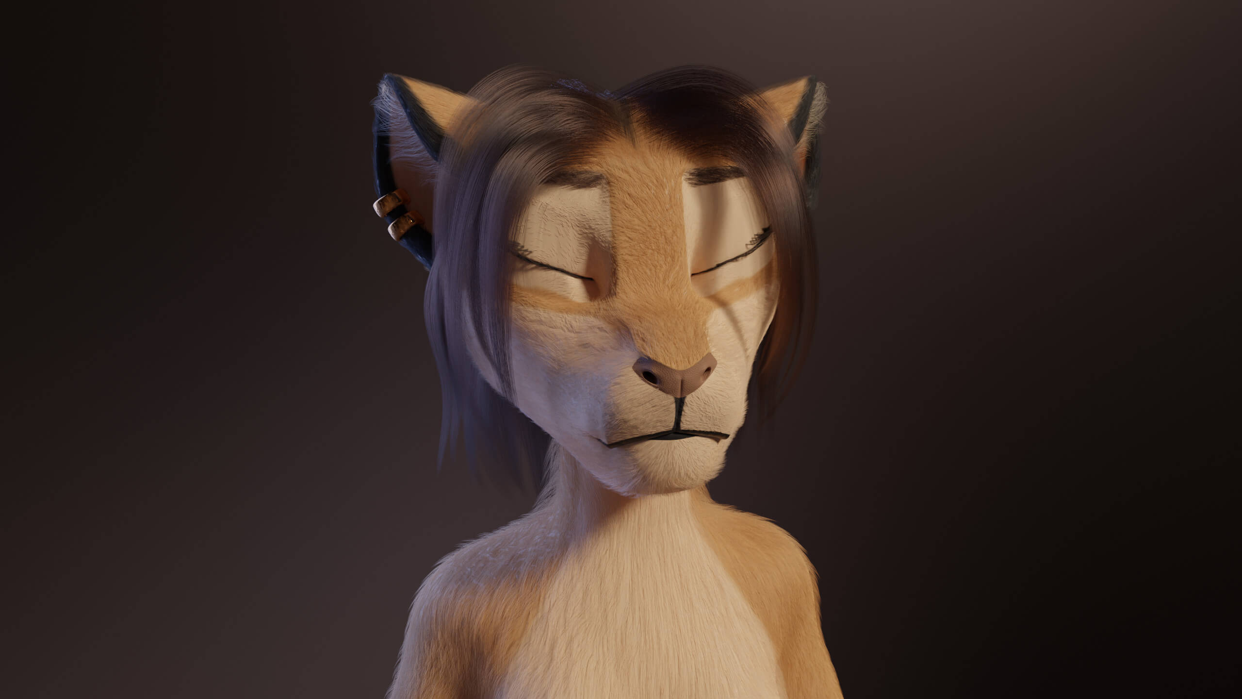 Nicole Anthro Lioness - 3D Model by CM Studios