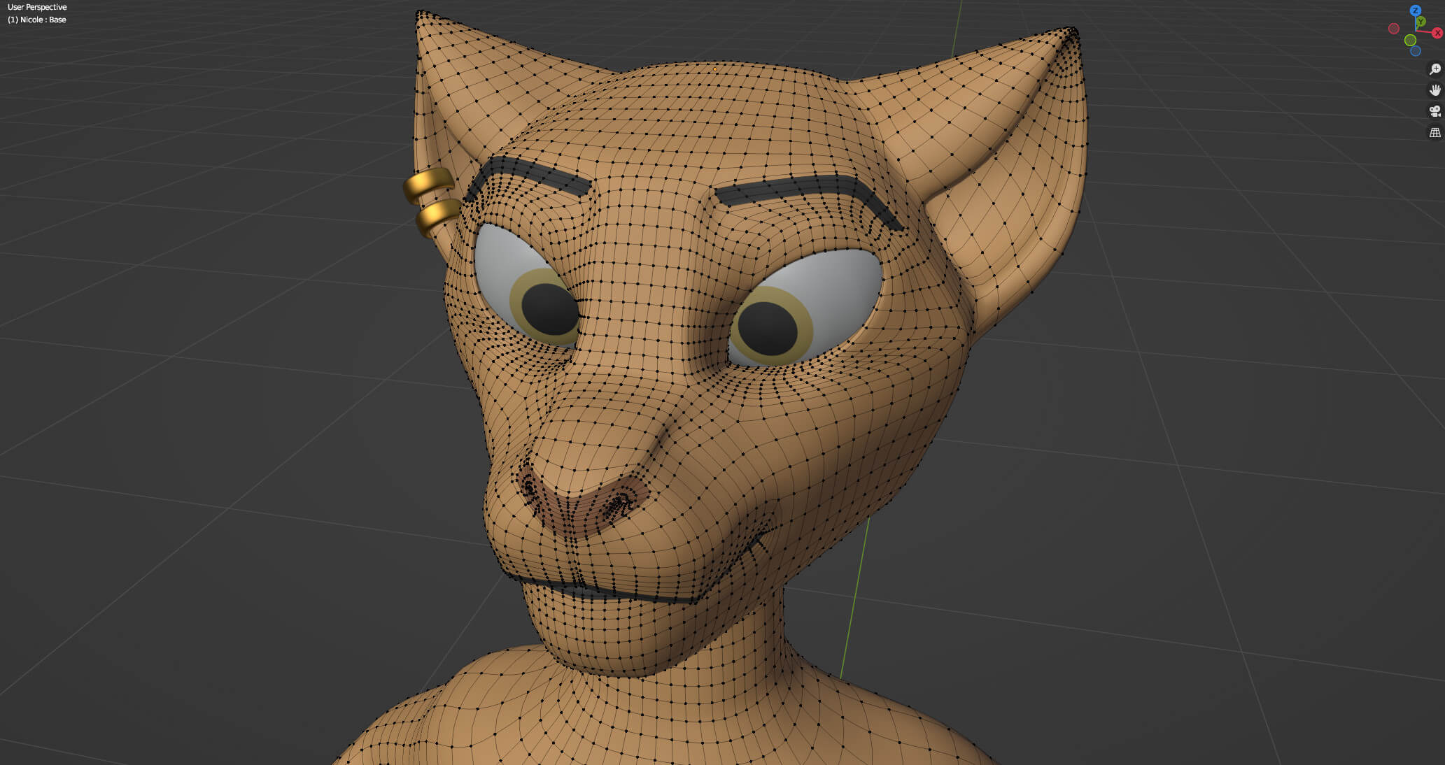 Nicole Anthro Lioness - 3D Model by CM Studios