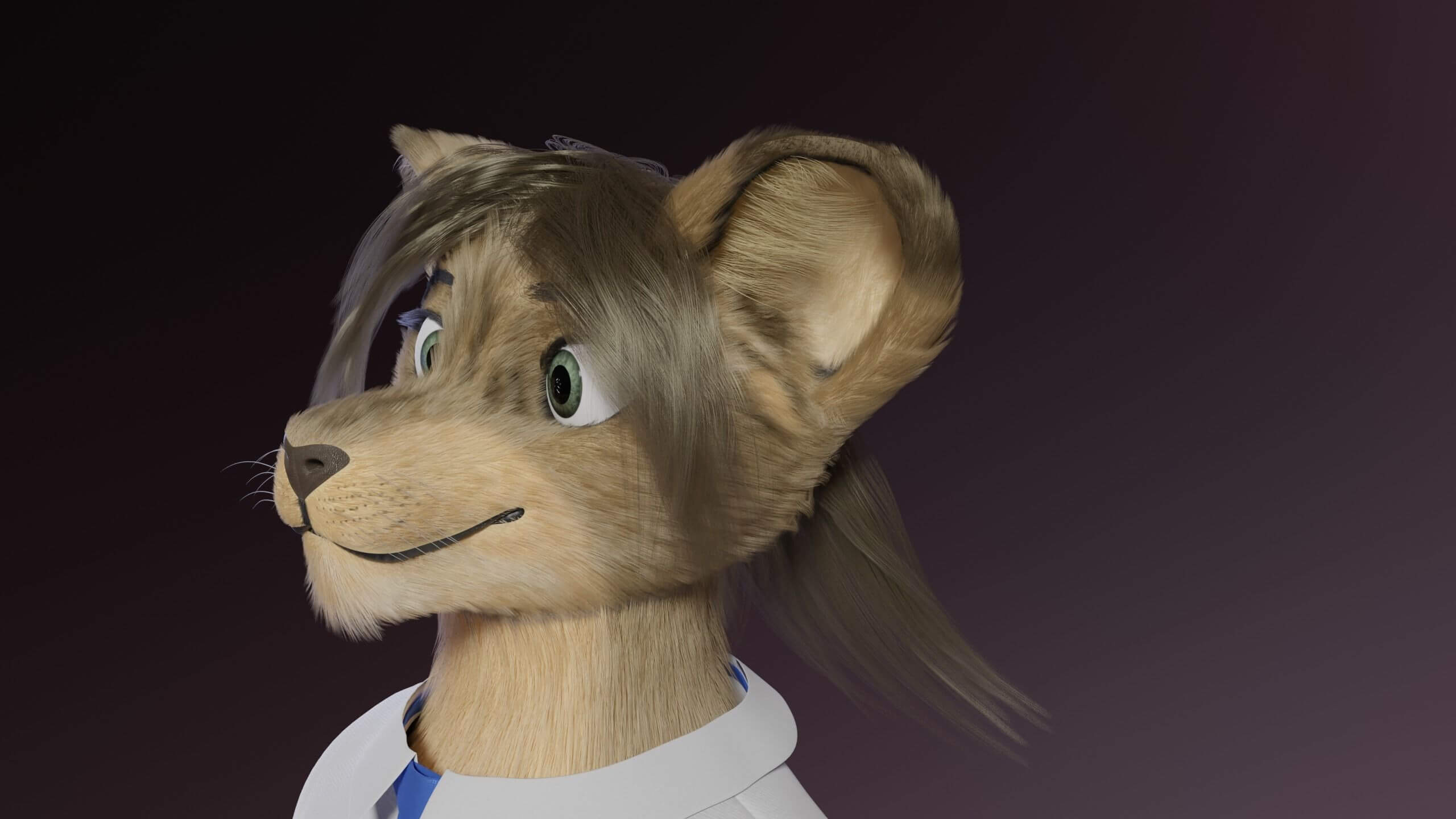 Nicolle Anthro Lioness - 3D Model by CM Studios