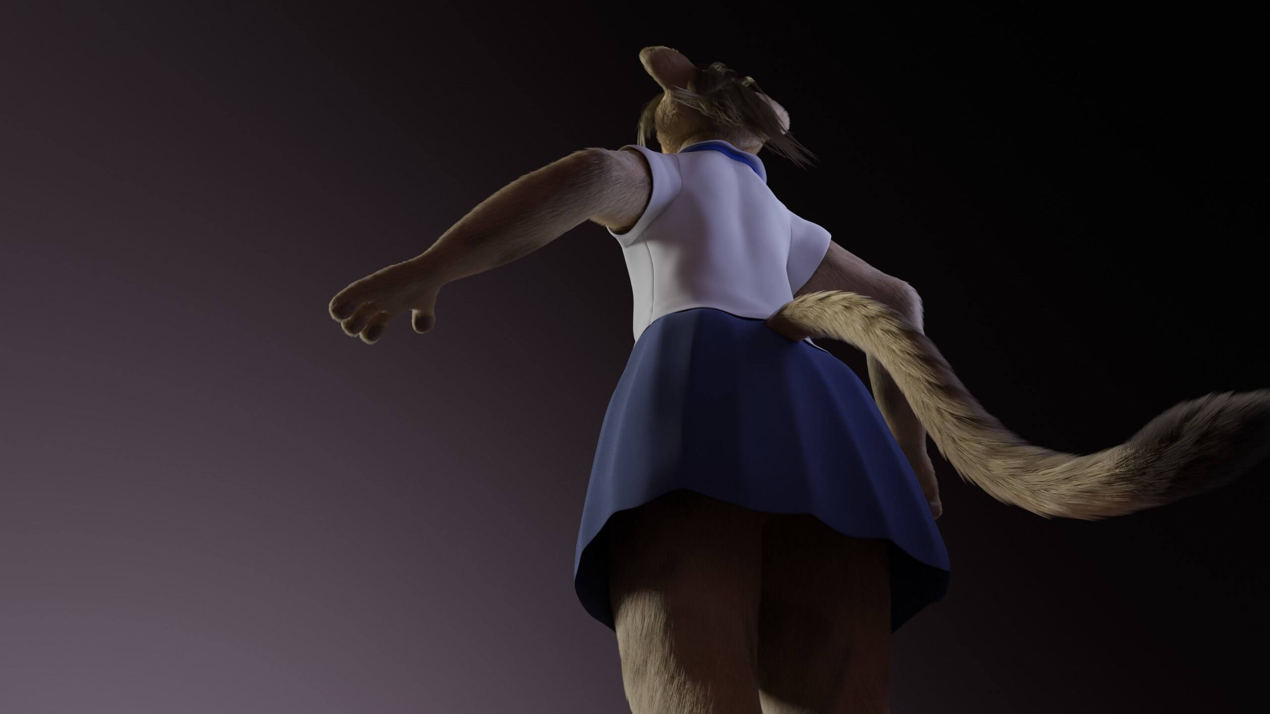 Nicolle Anthro Lioness - 3D Model by CM Studios